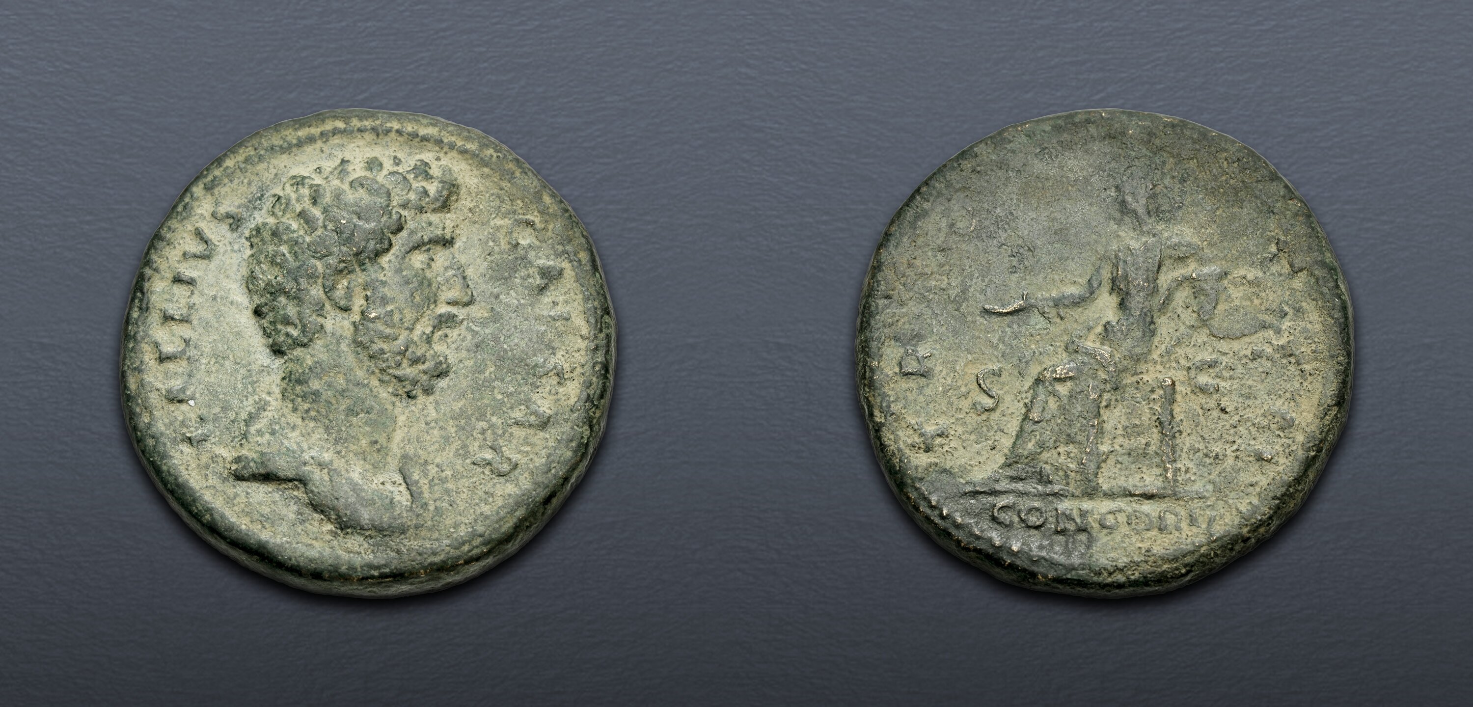Aelius. Caesar, AD 136-138. Æ Sestertius (32.5mm, 24.92 g, 6h). Rome ...