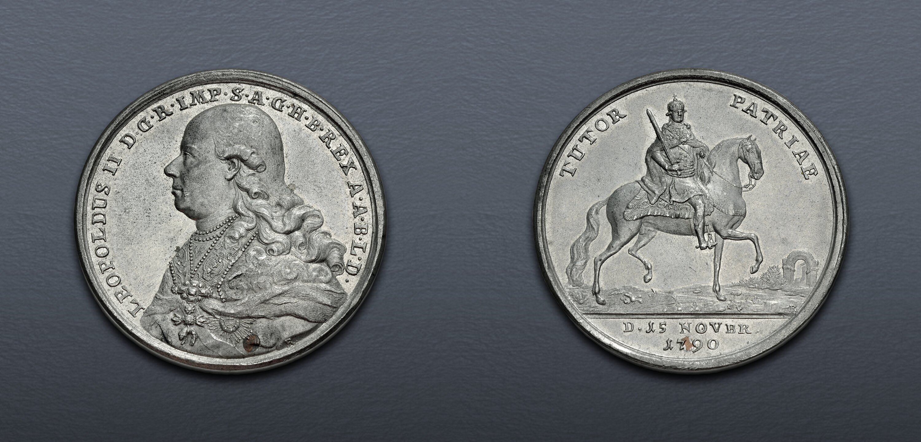 AUSTRIA, Holy Roman Empire. Leopold II. Emperor, 1790-1792. WM Medal ...