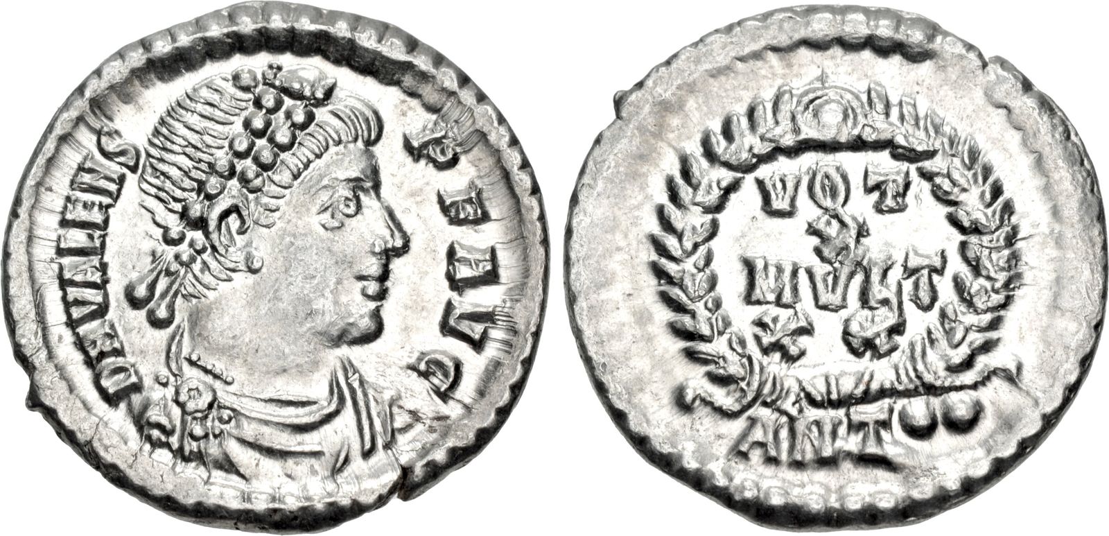 Valens. AD 364-378. AR Siliqua (17.5mm, 1.97 g, 6h). Antioch mint ...