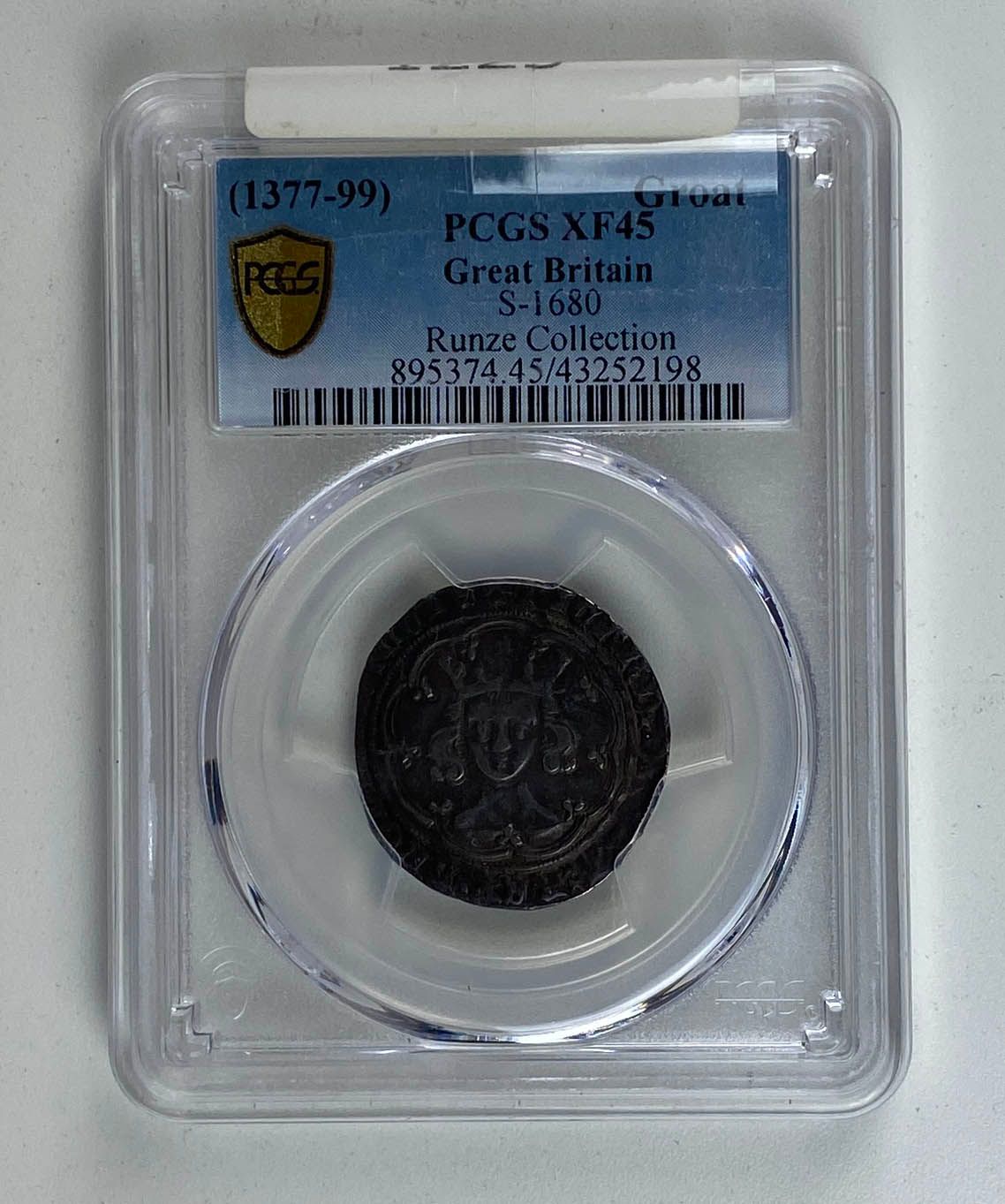 PLANTAGENET. Richard II. 1377-1399. AR Groat. Type III. Tower (London ...