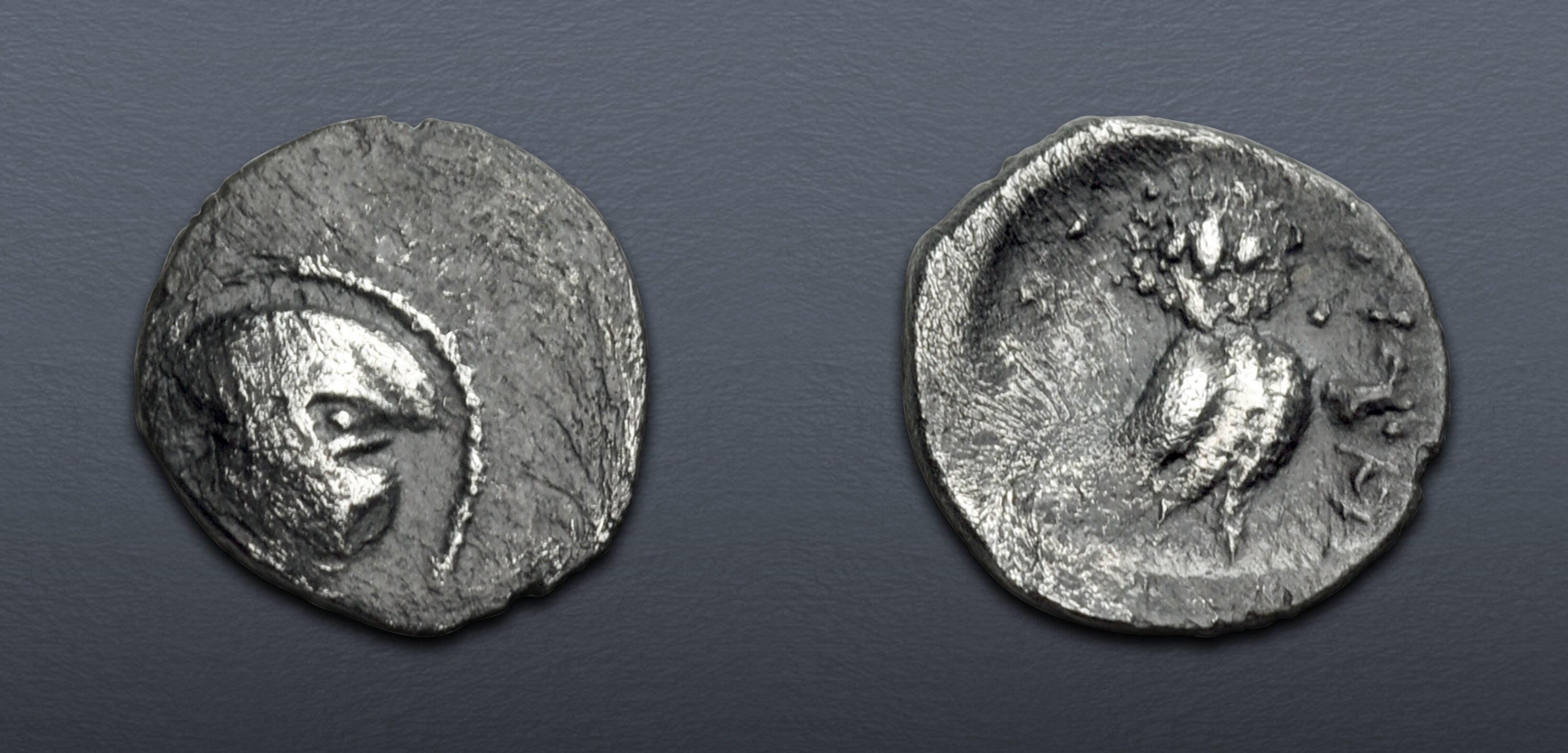 JUDAEA, Yehud (Macedonian). Yeḥizqiyah. Circa 320-306 BC. AR Quarter ...
