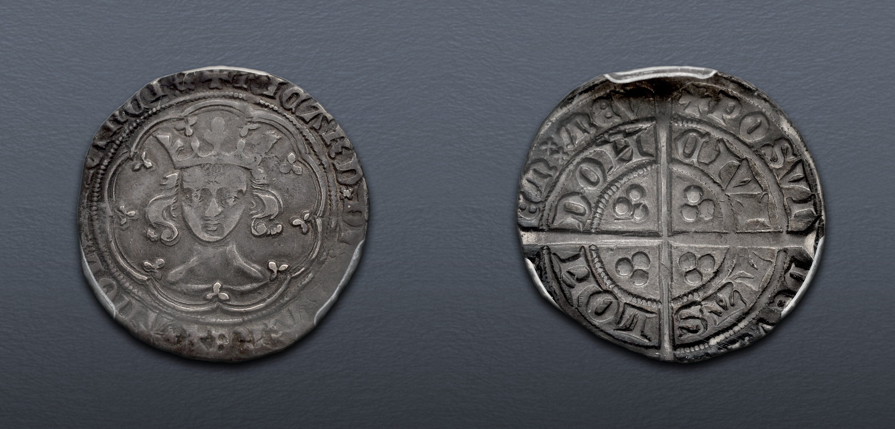 PLANTAGENET. Richard II. 1377-1399. AR Groat. Type III. Tower (London ...