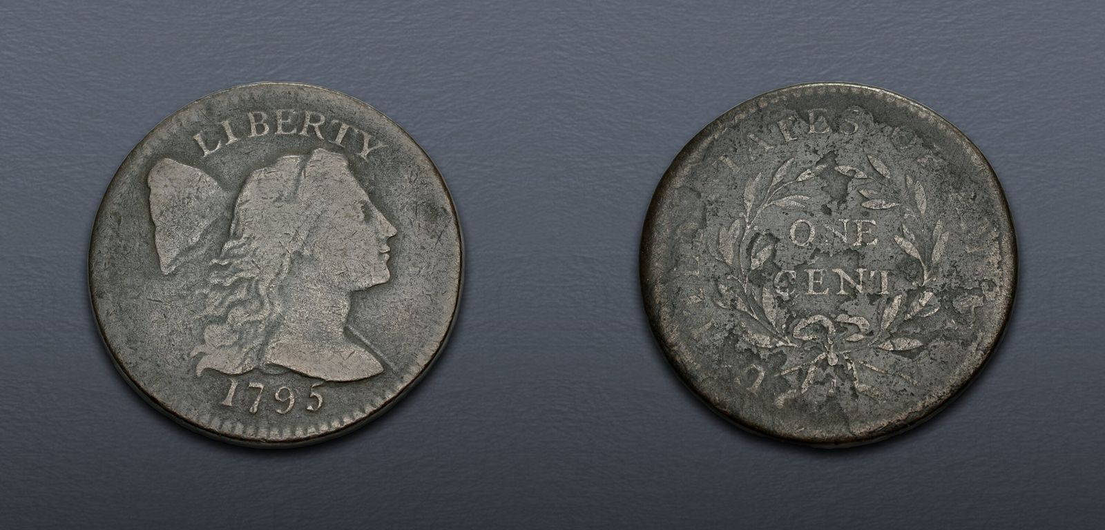 1795 Liberty Cap Large Cent. Plain Edge. S-78. Rarity 1. VG Details ...