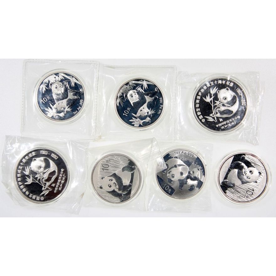 People's Republic of China, a group of 7x proof Panda issues, including ...