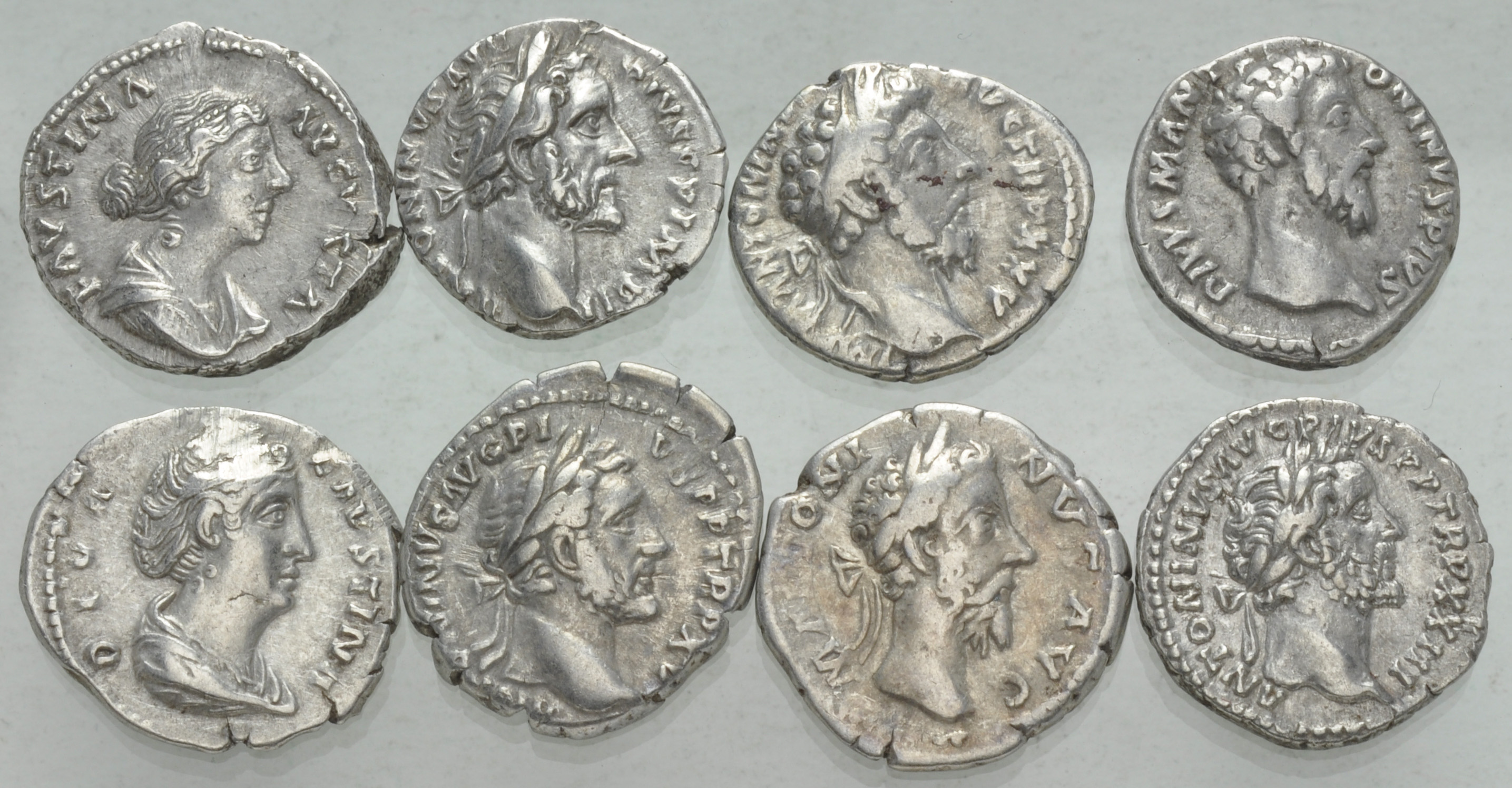 ROMAN. Imperial. Lot of eight (8) AR Denarii. | Classical Numismatic Group