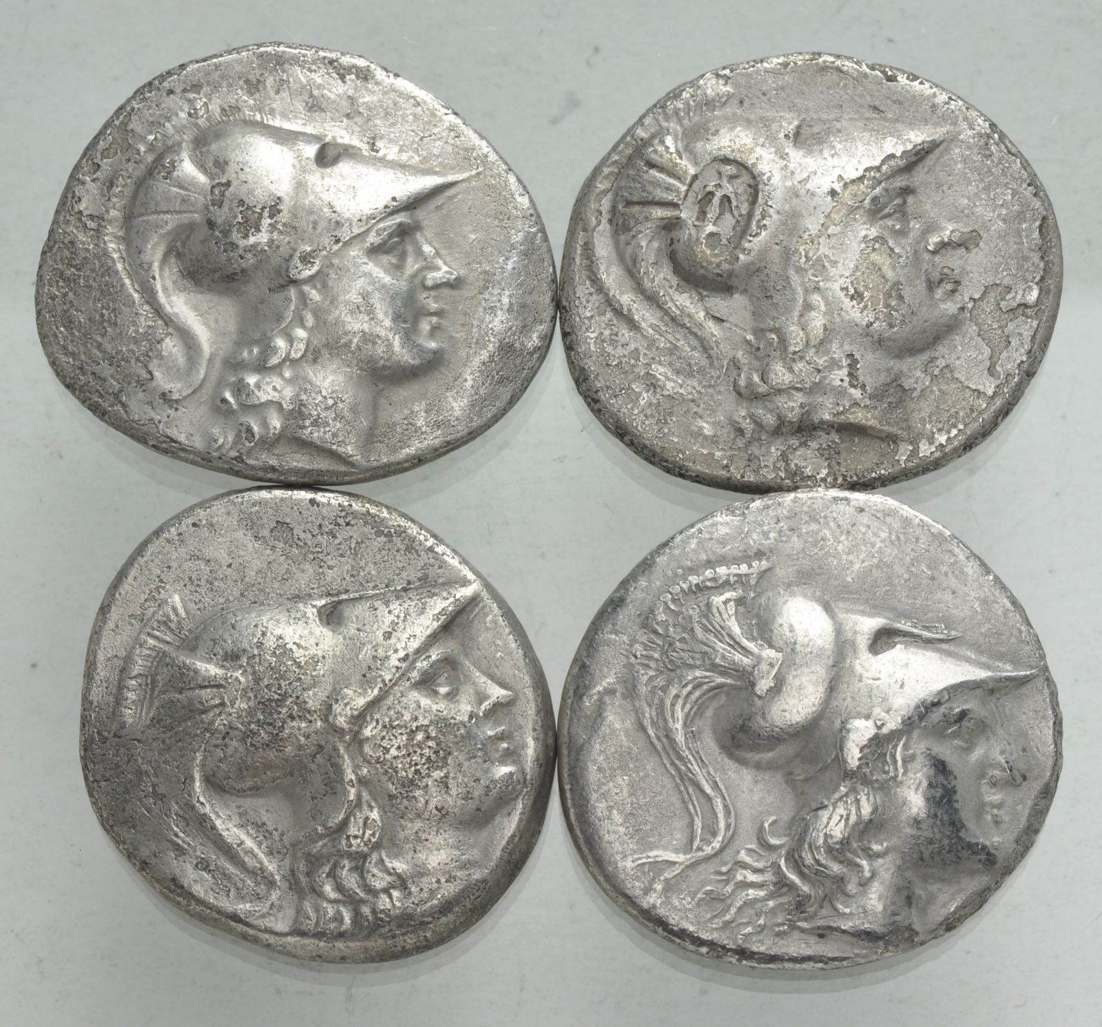 GREEK. Asia Minor. Lot of four (4) AR Tetradrachms of Pamphylia, Side ...