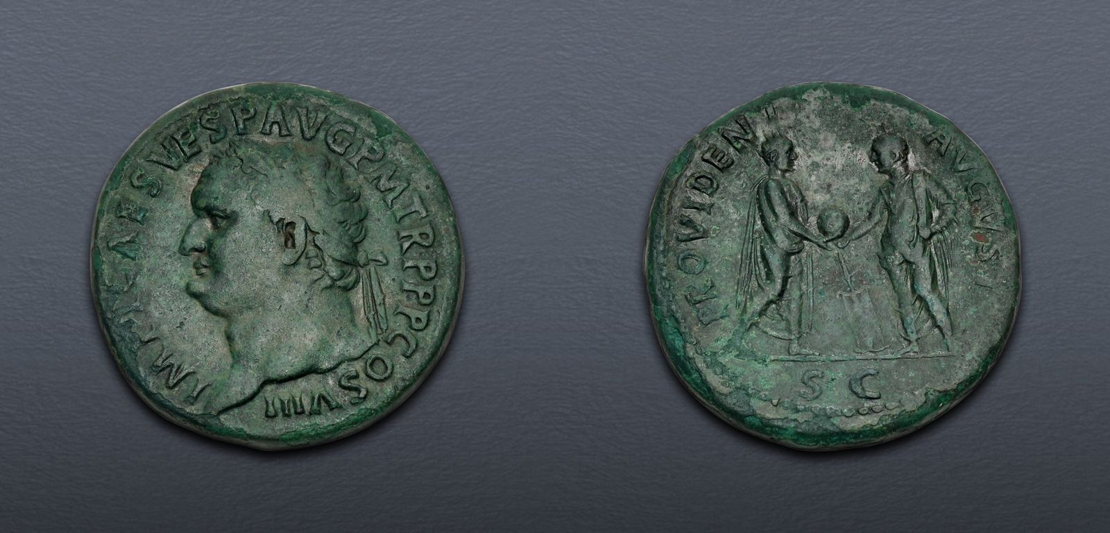 Titus. AD 79-81. Æ Sestertius (32mm, 20.12 g, 6h). Rome mint. Struck AD ...
