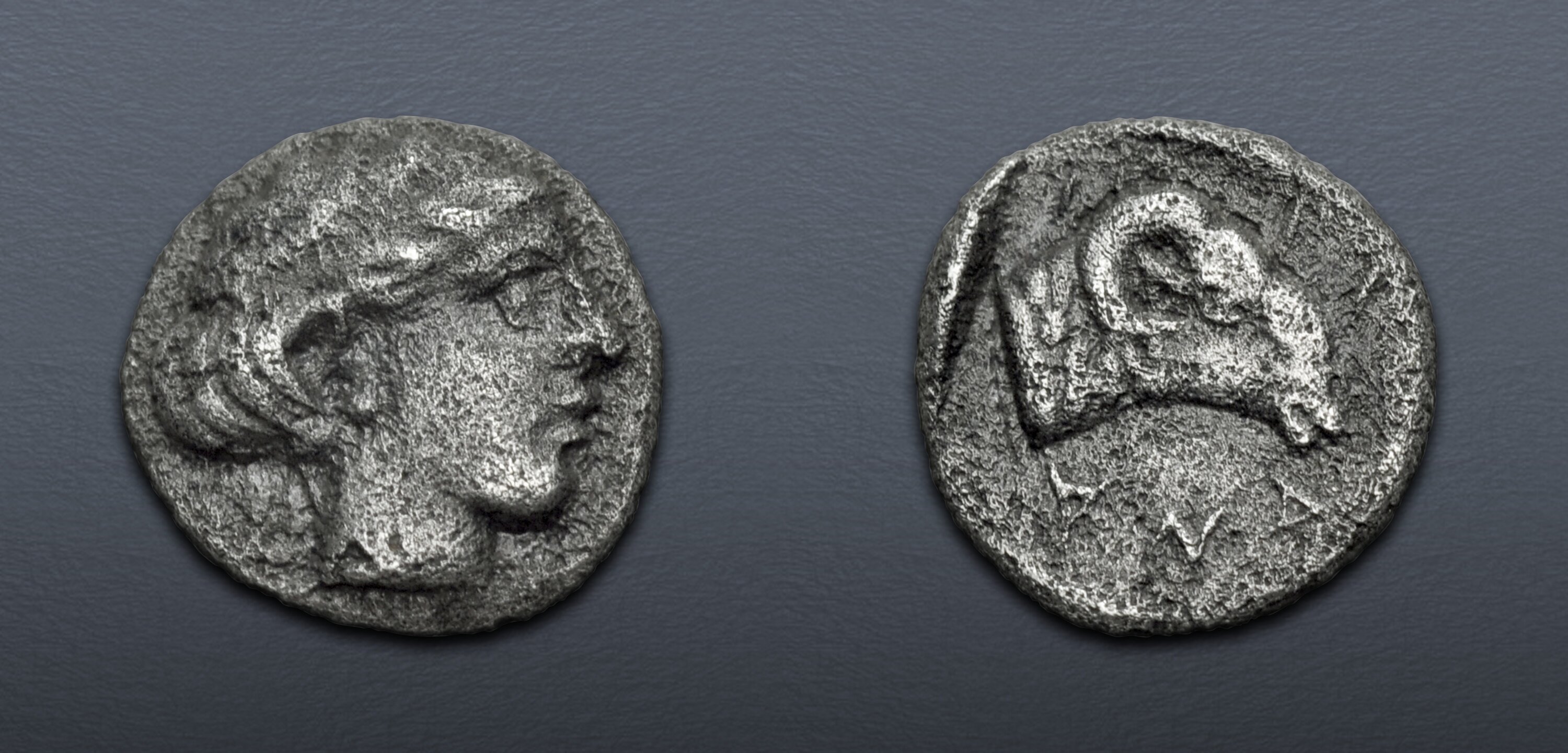 MYSIA, Pitane. Mid 5th-mid 4th centuries BC. AR Obol (8mm, 0.50 g, 9h ...