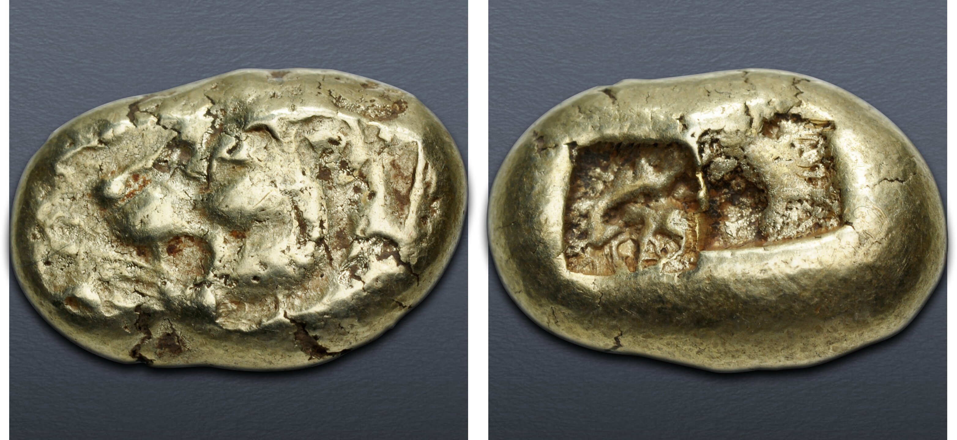 IONIA or LYDIA, Uncertain. Late 7th-6th centuries BC. EL Trite – Third ...