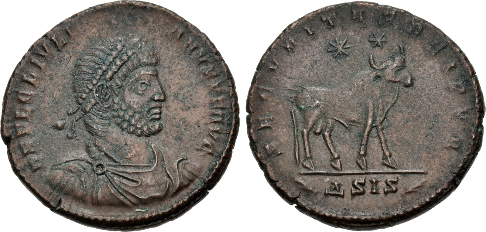 Julian II. AD 360-363. Æ (28mm, 10.38 g, 12h). Siscia mint, 4th ...