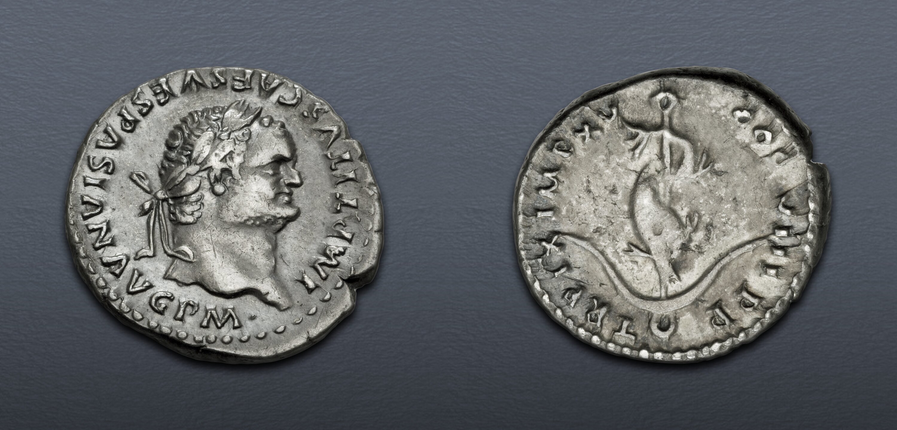 Titus. AD 79-81. AR Denarius (17mm, 3.48 g, 6h). Rome mint. Struck 1 ...