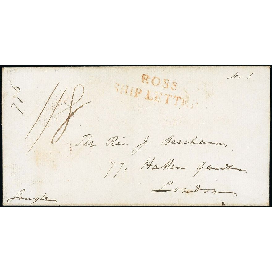 Ship Letters of the British Isles Ireland Ross 1833 (28 June) entire ...