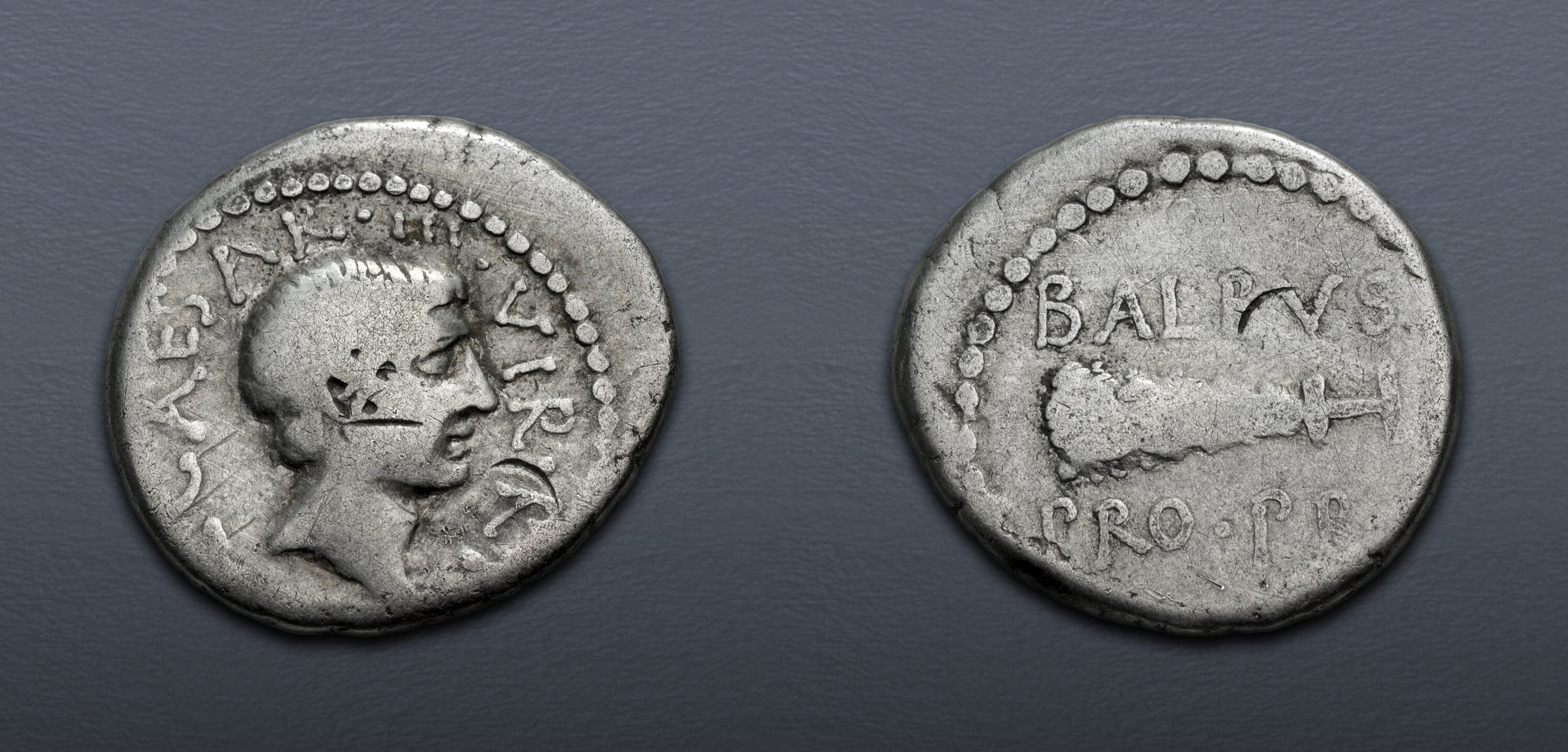 The Triumvirs. Octavian. Late 41 BC. AR Denarius (16mm, 3.81 g, 12h ...