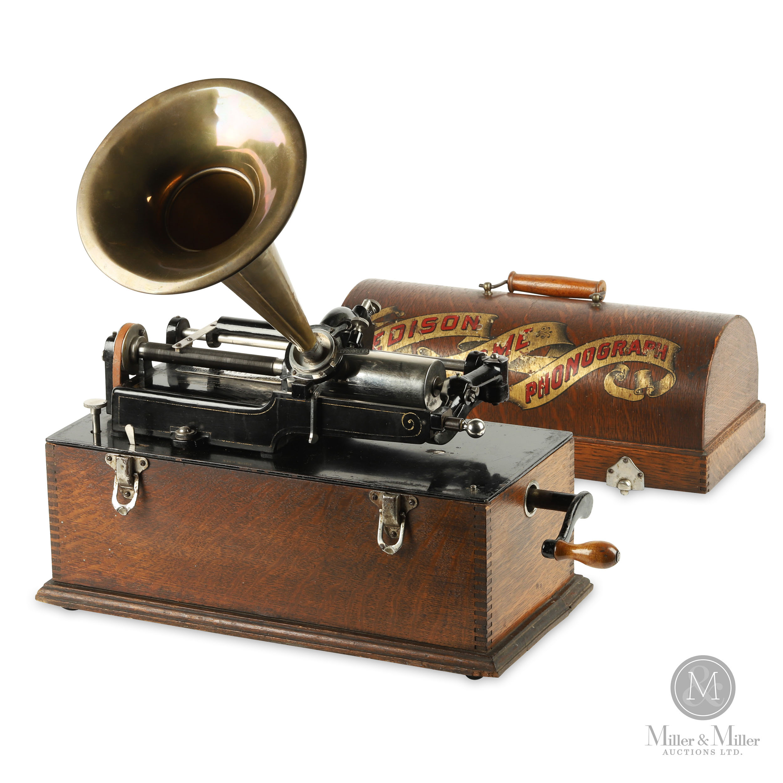 Edison Model A Early Style Home Cylinder Phonograph | Barnebys