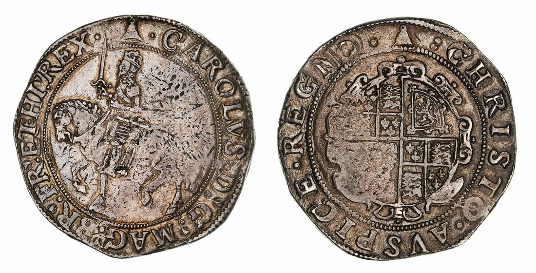 Charles I (1625-1649), Group 3, Type 3a1, Halfcrown, 1634-1635, Tower ...