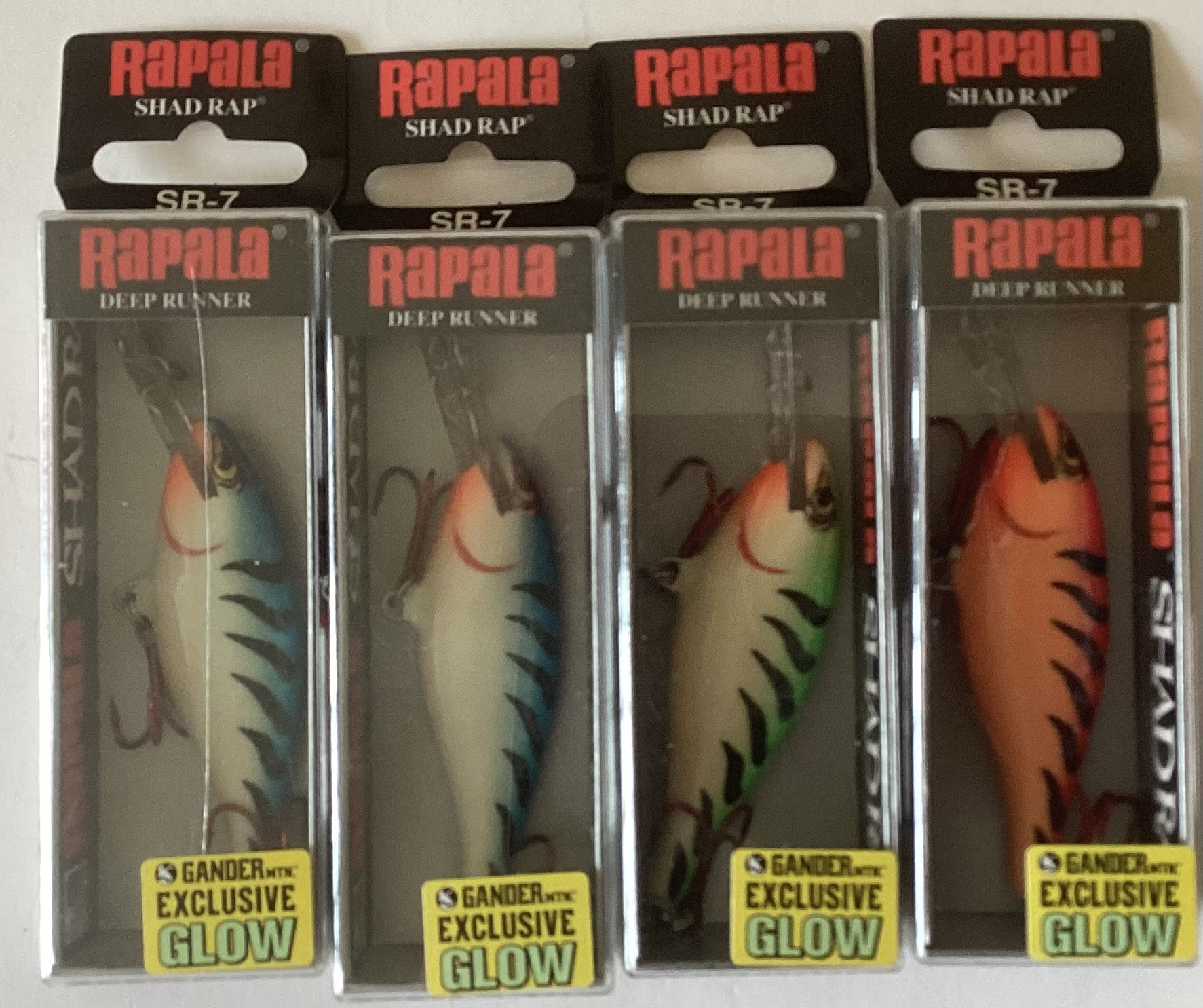 Rapala 4- SR7 Shad Raps with boxes | The Angling Marketplace