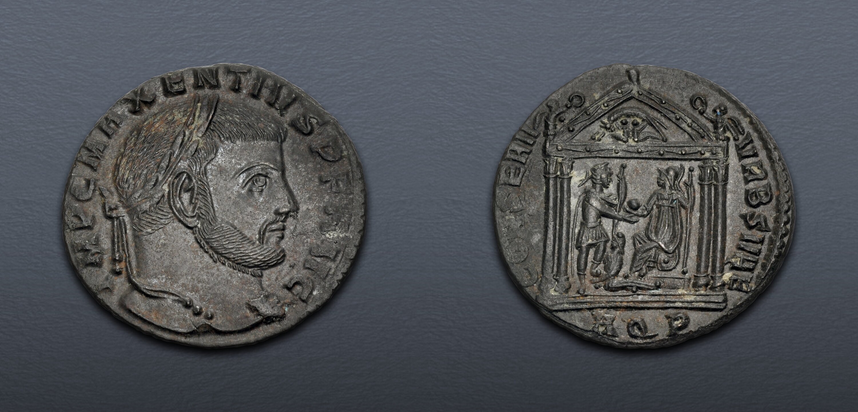 Maxentius. AD 307-312. Æ Follis (25mm, 6.18 g, 12h). Aquileia mint, 1st ...