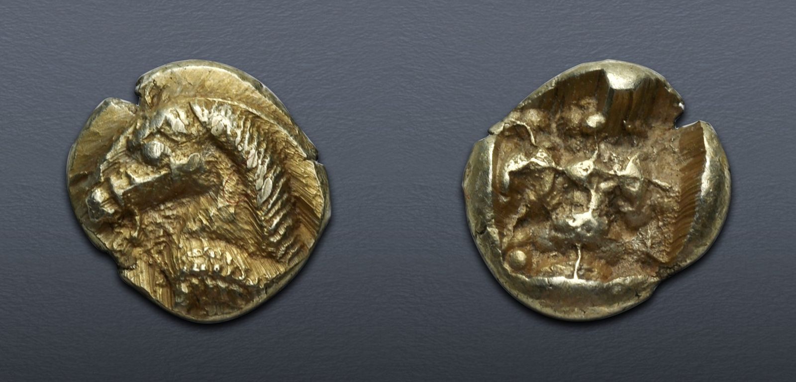 IONIA, Uncertain. Circa 600-550 BC. EL Myshemihekte – Twenty-fourth ...