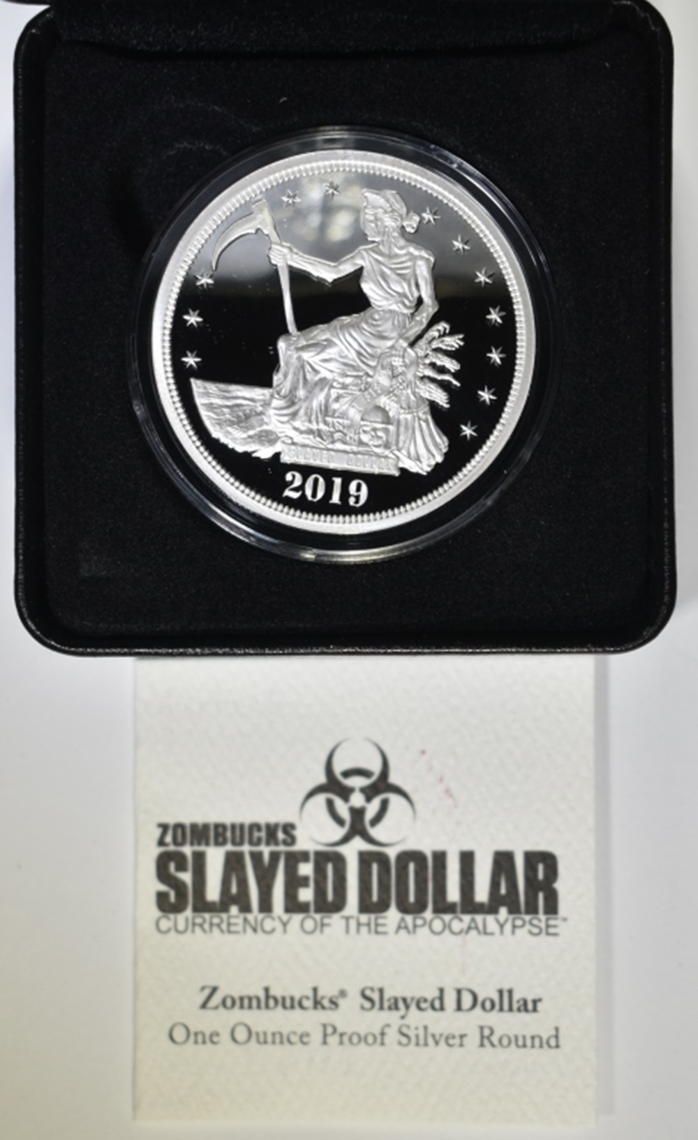 ZOMBUCKS 1 OZ SILVER CURRENCY OF THE APOCALYPSE | Barnebys