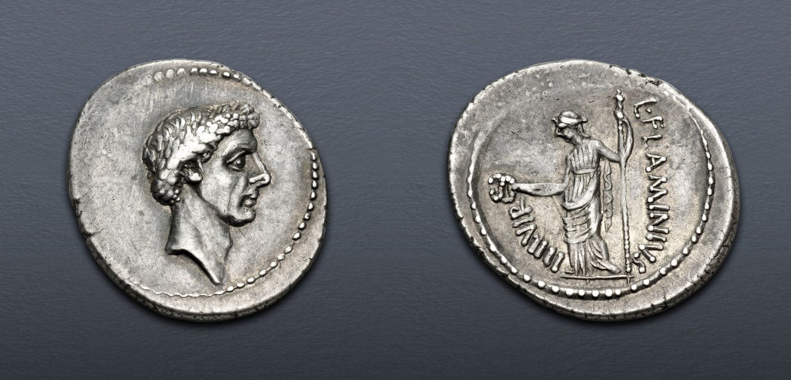 The Caesarians. Julius Caesar. 41 BC. AR Denarius (19mm, 3.77 g, 3h ...