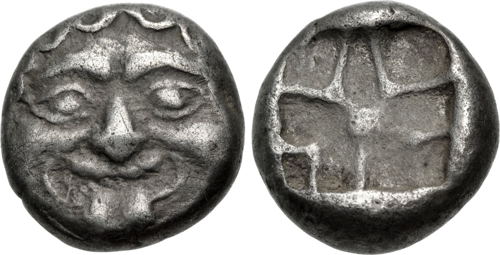 MYSIA, Parion. 5th century BC. AR Drachm (12mm, 3.26 g). VF ...