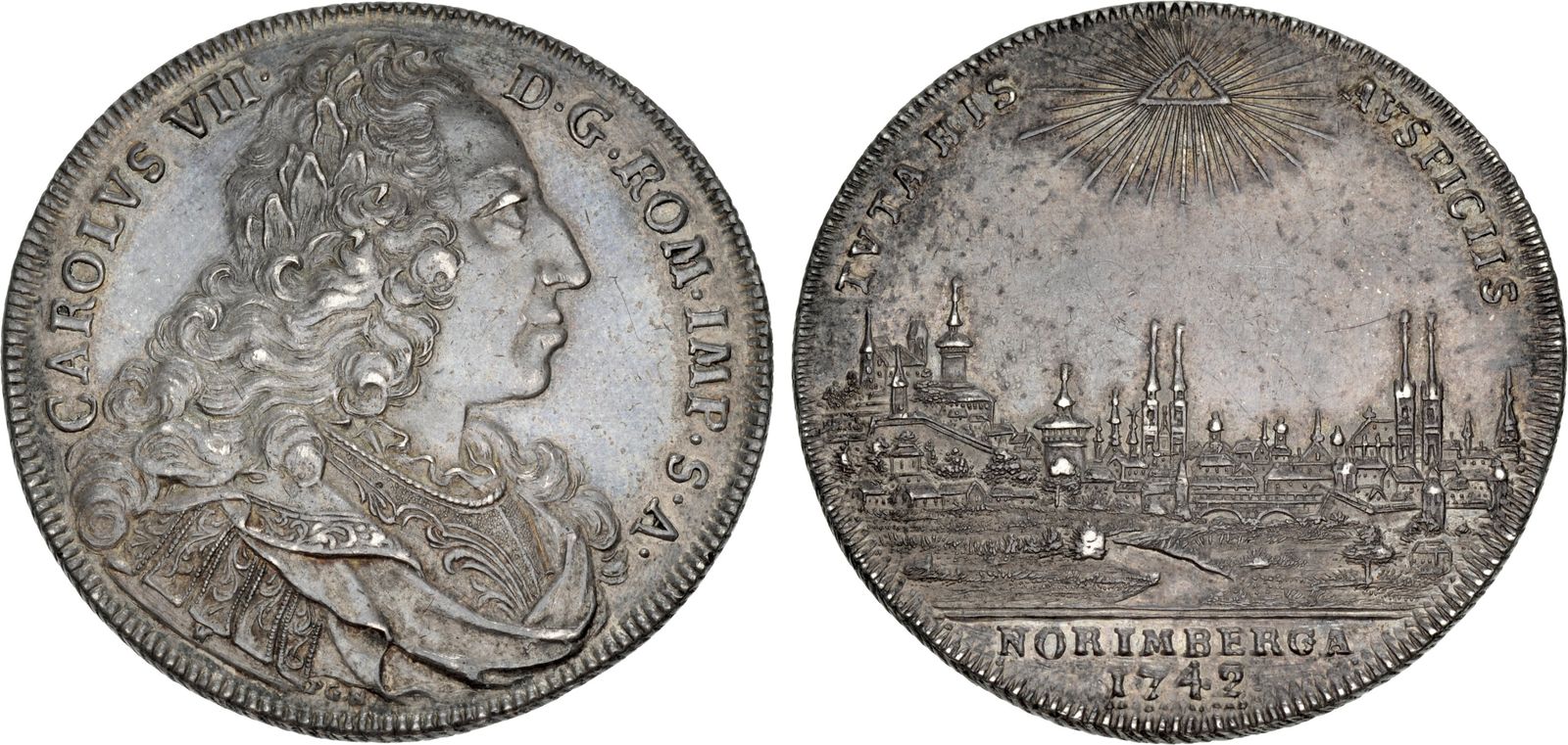 GERMANY, Nürnberg (city). nomine Karl VII. Holy Roman Emperor, 1742 ...