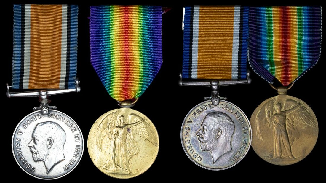 Pair: Corporal W. White, East Kent Regiment British War and Victory ...