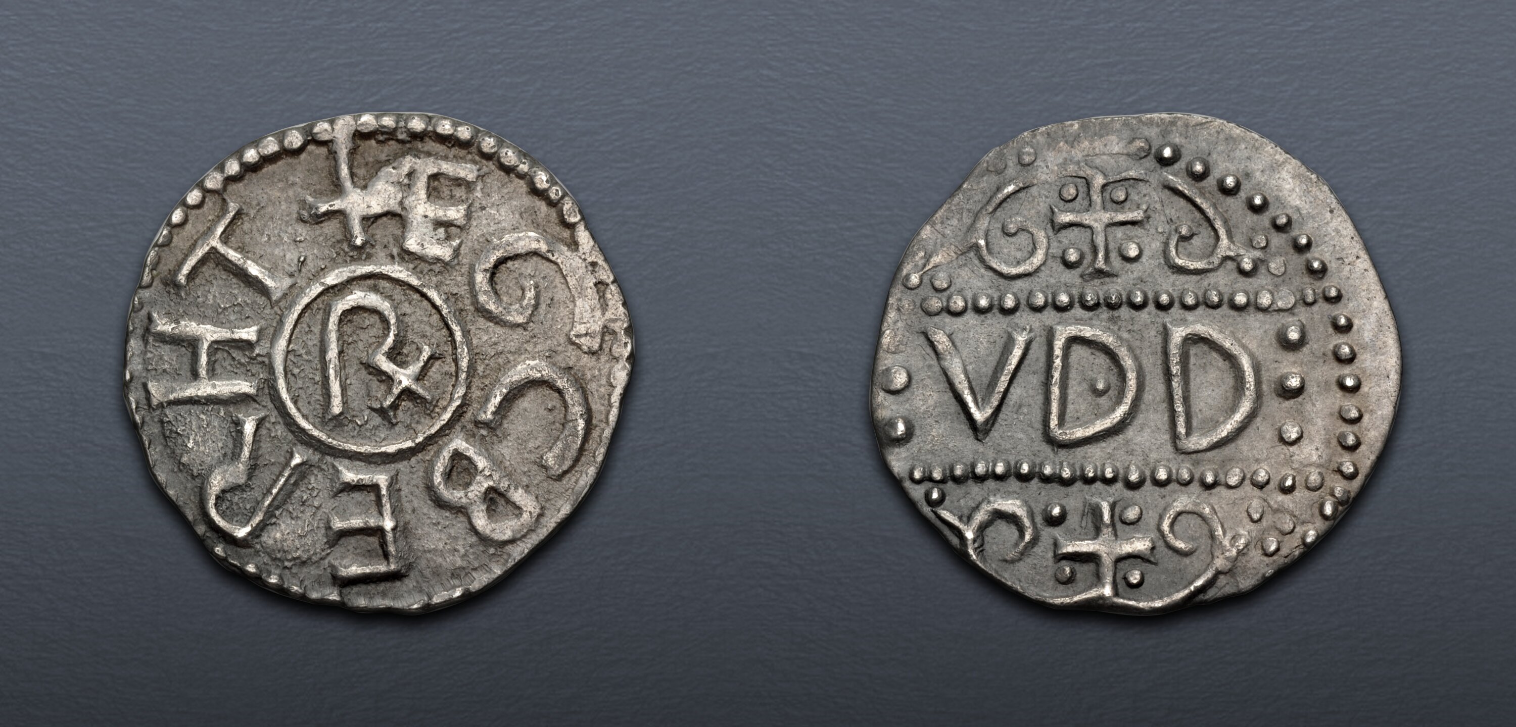 ANGLO-SAXON, Kings of Kent. Ecgberht. Circa 765-785. AR Penny (16mm, 1. ...