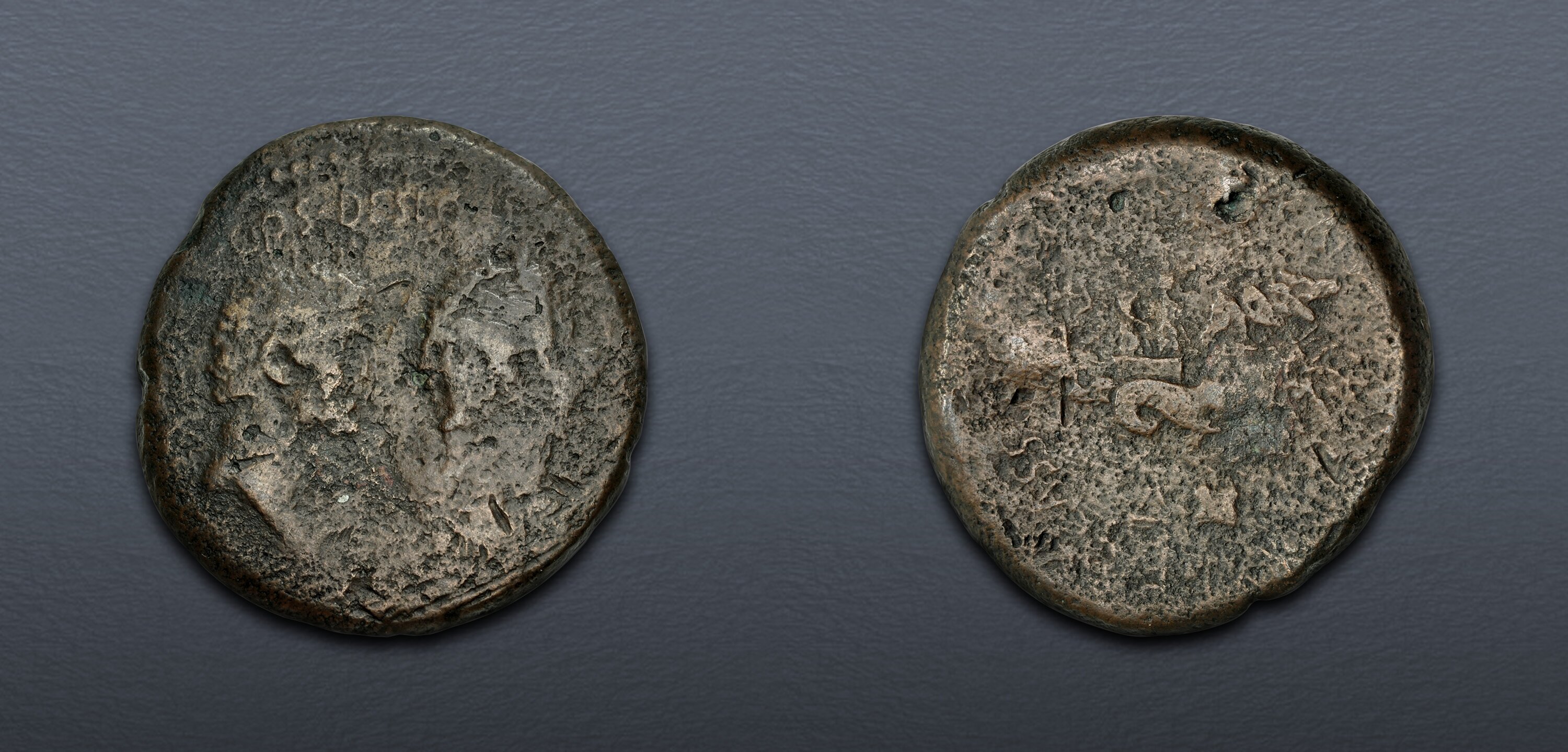 ACHAEA, Fleet Coinage. Uncertain mint. Mark Antony, with Octavia. Late ...