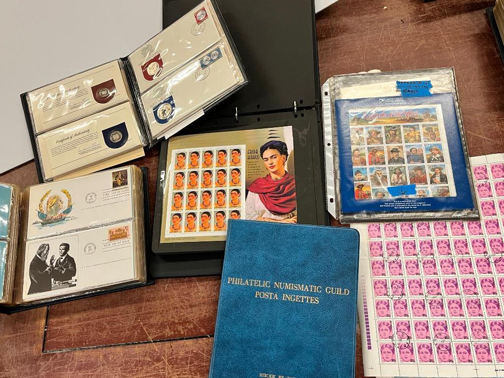 Lot of Full Sheet Stamps and First Day Covers | Schultz Auctioneers