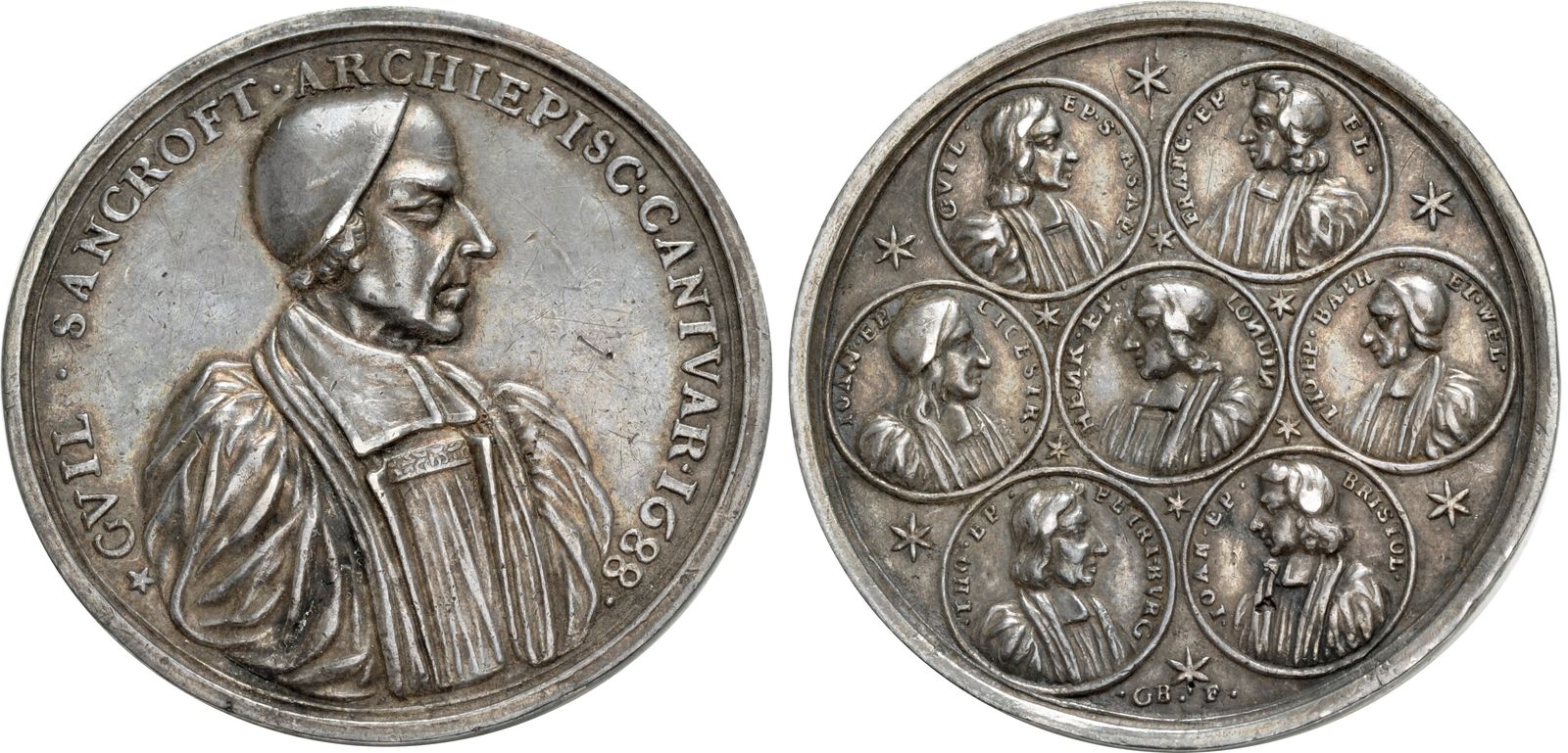 temp. STUART. William Sancroft. Archbishop of Canterbury, 1677-1690 ...