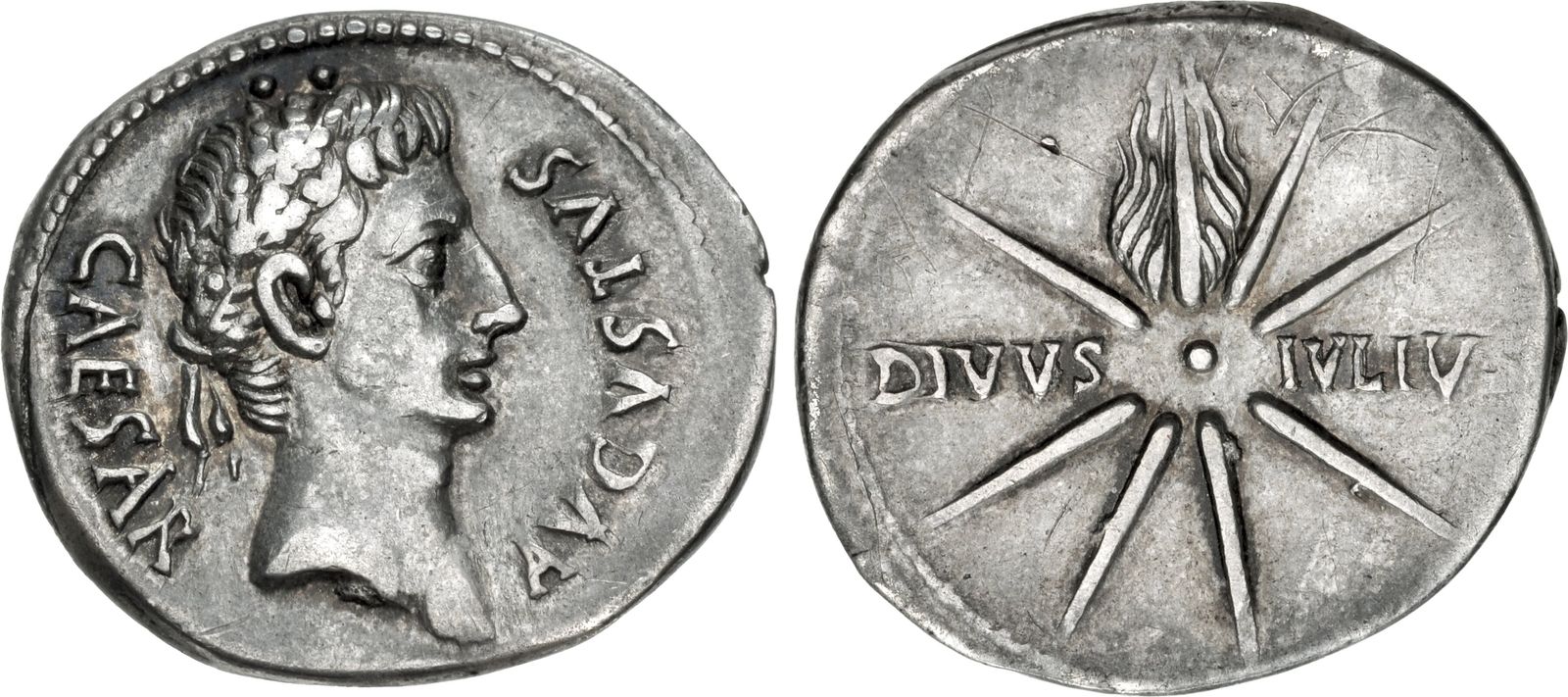 Augustus. 27 BC-AD 14. AR Denarius (21mm, 3.65 g, 6h). Uncertain ...