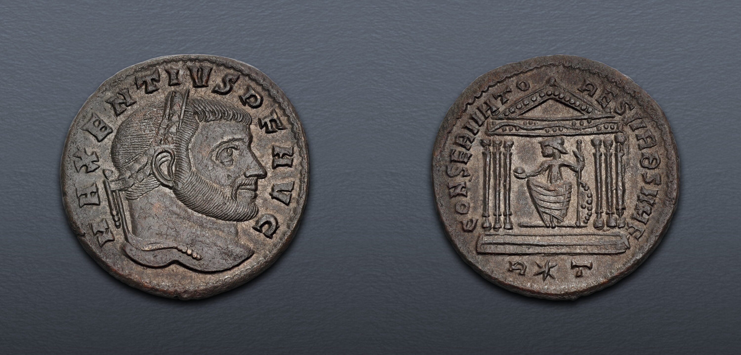 Maxentius. AD 307-312. Æ Follis (34.5mm, 6.94 g, 1h). Rome mint, 3rd ...