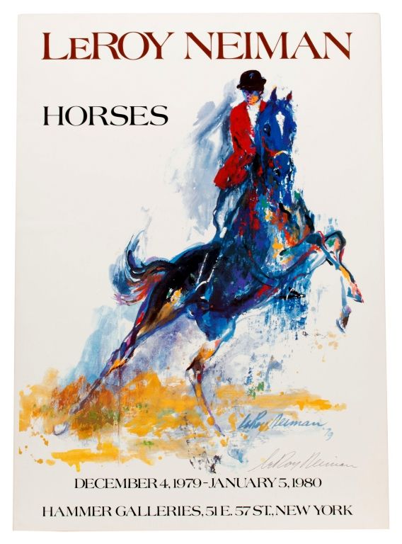 Leroy Neiman - Horses Exhibition Poster | Taurus Auctions