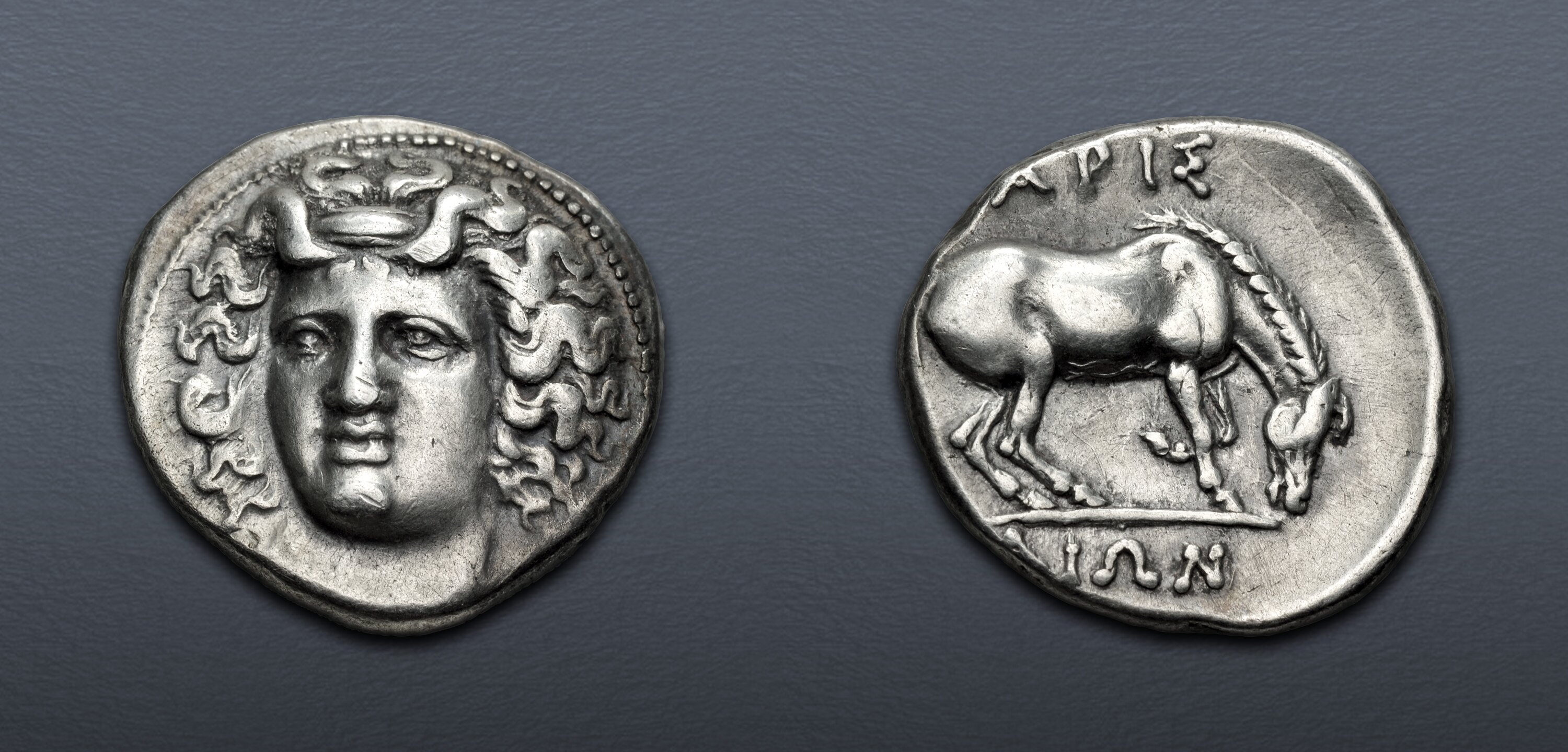 THESSALY, Larissa. Circa 365-356 BC. AR Drachm (19mm, 6.07 g, 5h). Good ...