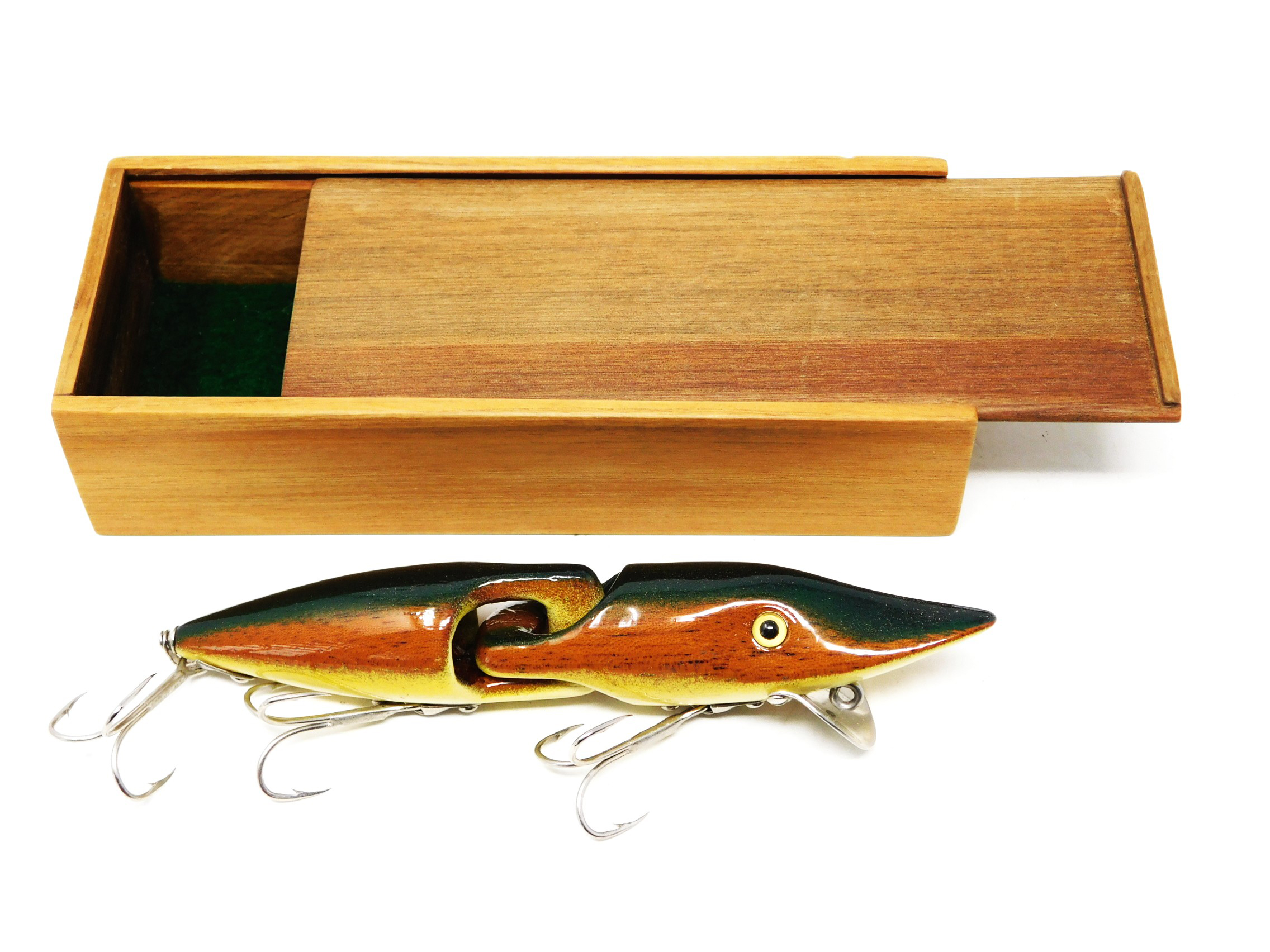Mack Finch Wooden Florida Lure in Wood Box | The Angling Marketplace