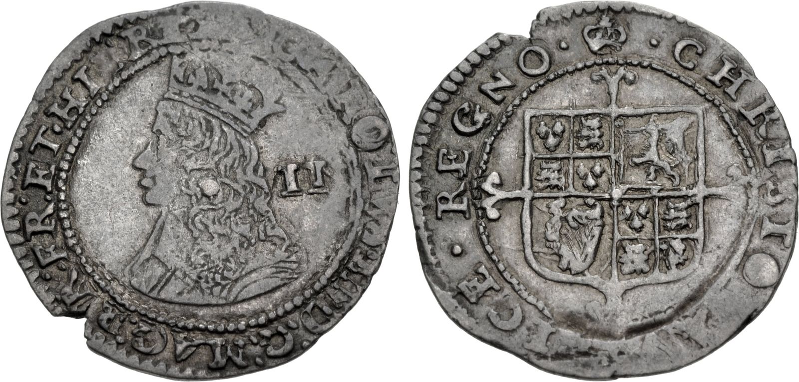 STUART. Charles II. 1660-1685. AR Twopence (26mm, 1.04 g, 5h). Third ...