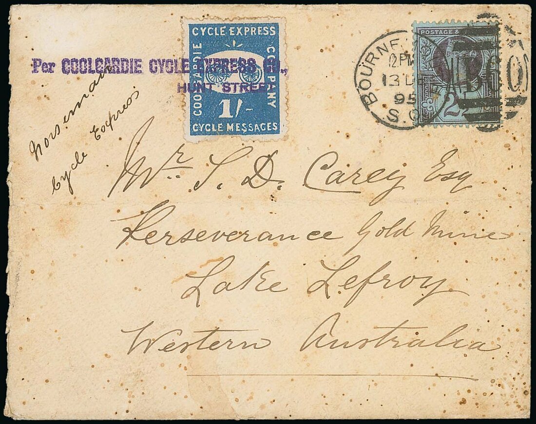 Australian Colonies Western Australia Coolgardie Cycle Express 1895 (13 ...