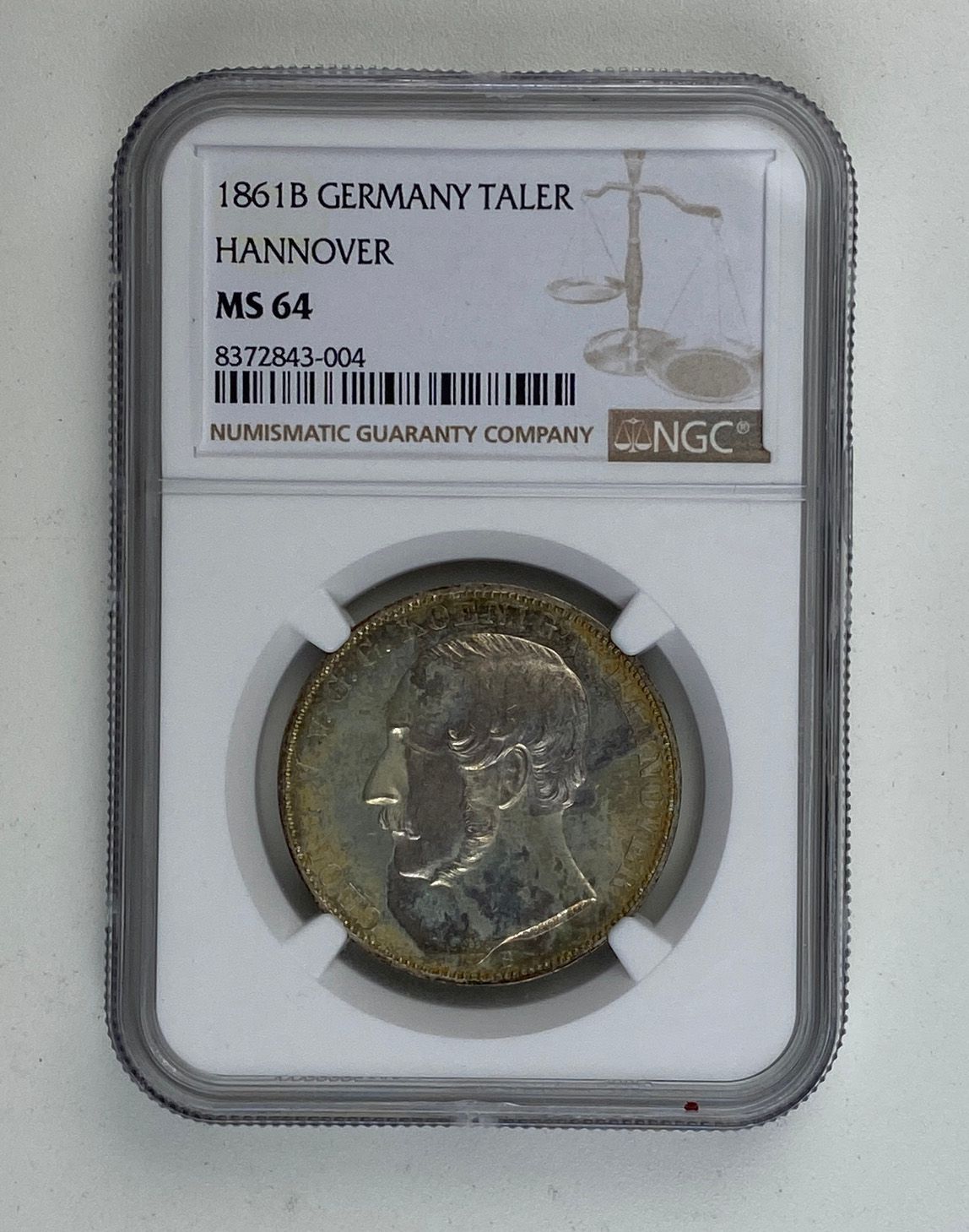 GERMANY, Hannover (Kingdom). Georg V. 1851-1866. AR Taler (33mm, 18.51 ...