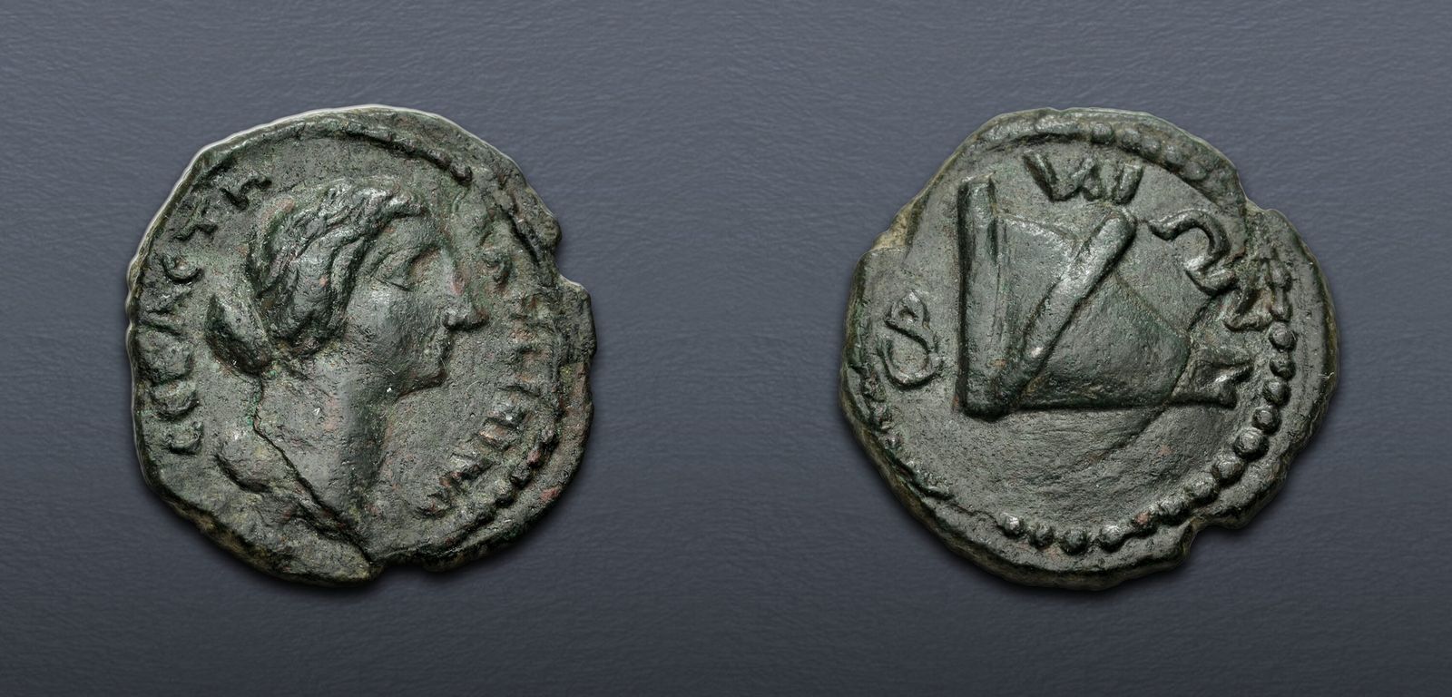 ISLANDS off IONIA, Samos. Faustina Junior. Augusta, AD 147-175. Æ (16mm ...