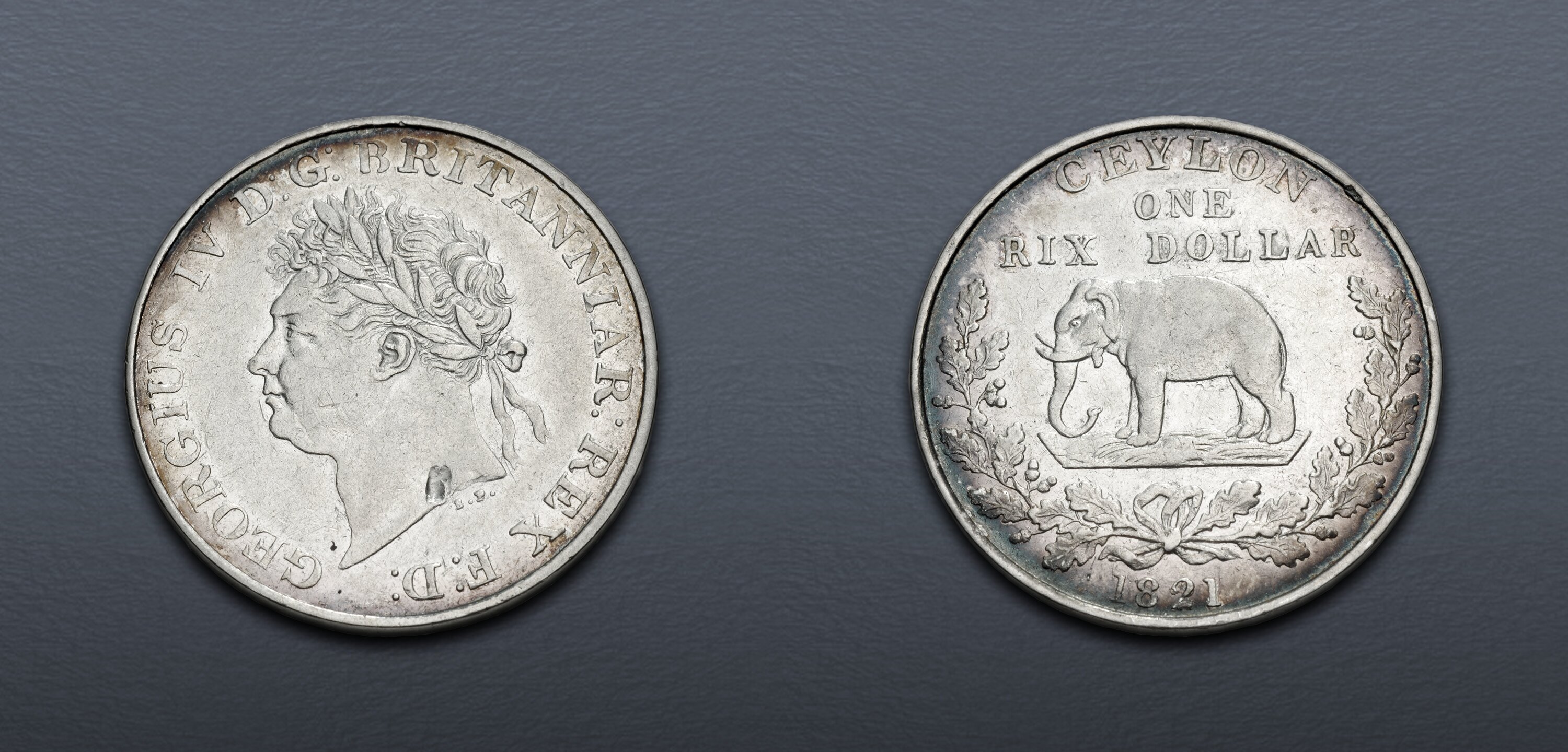 SRI LANKA (CEYLON), Colonial. British. George IV. 1820-1830. AR ...