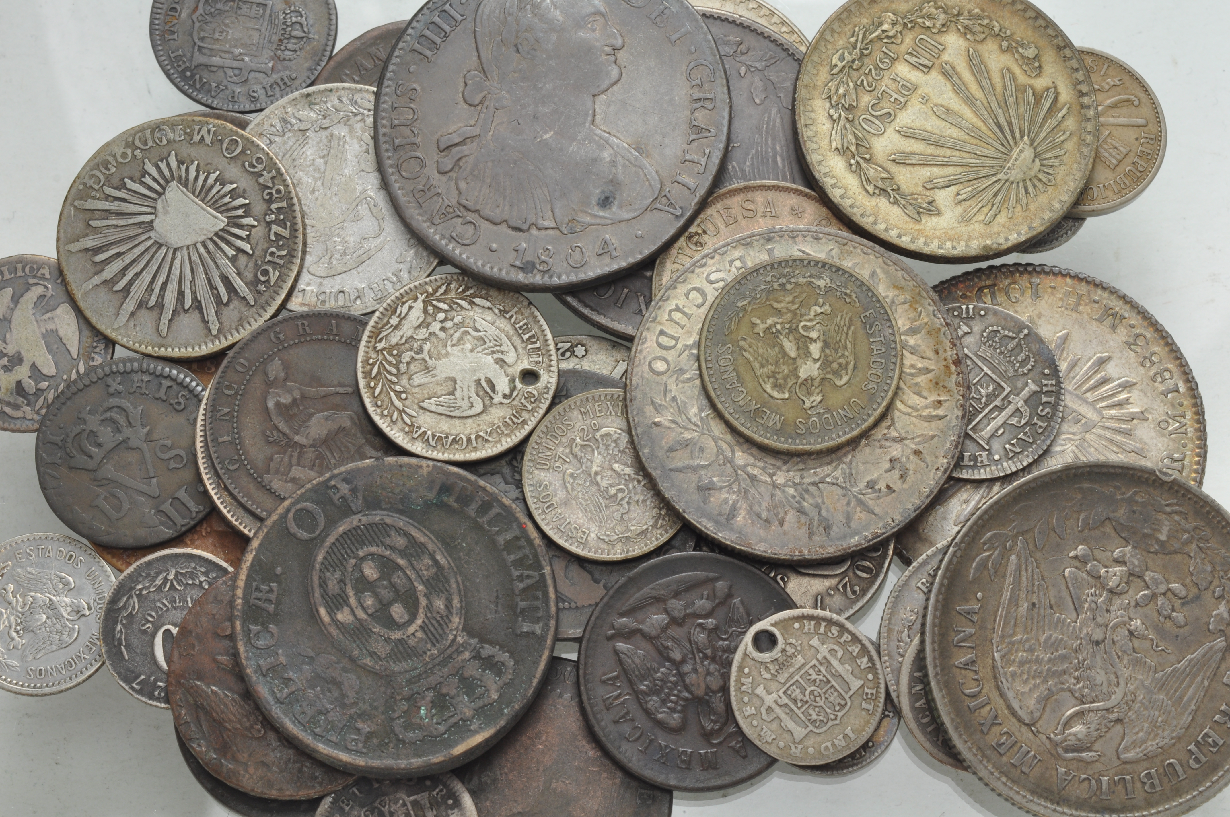 WORLD. Miscellaneous. Lot of forty-five (45) silver and base metal ...