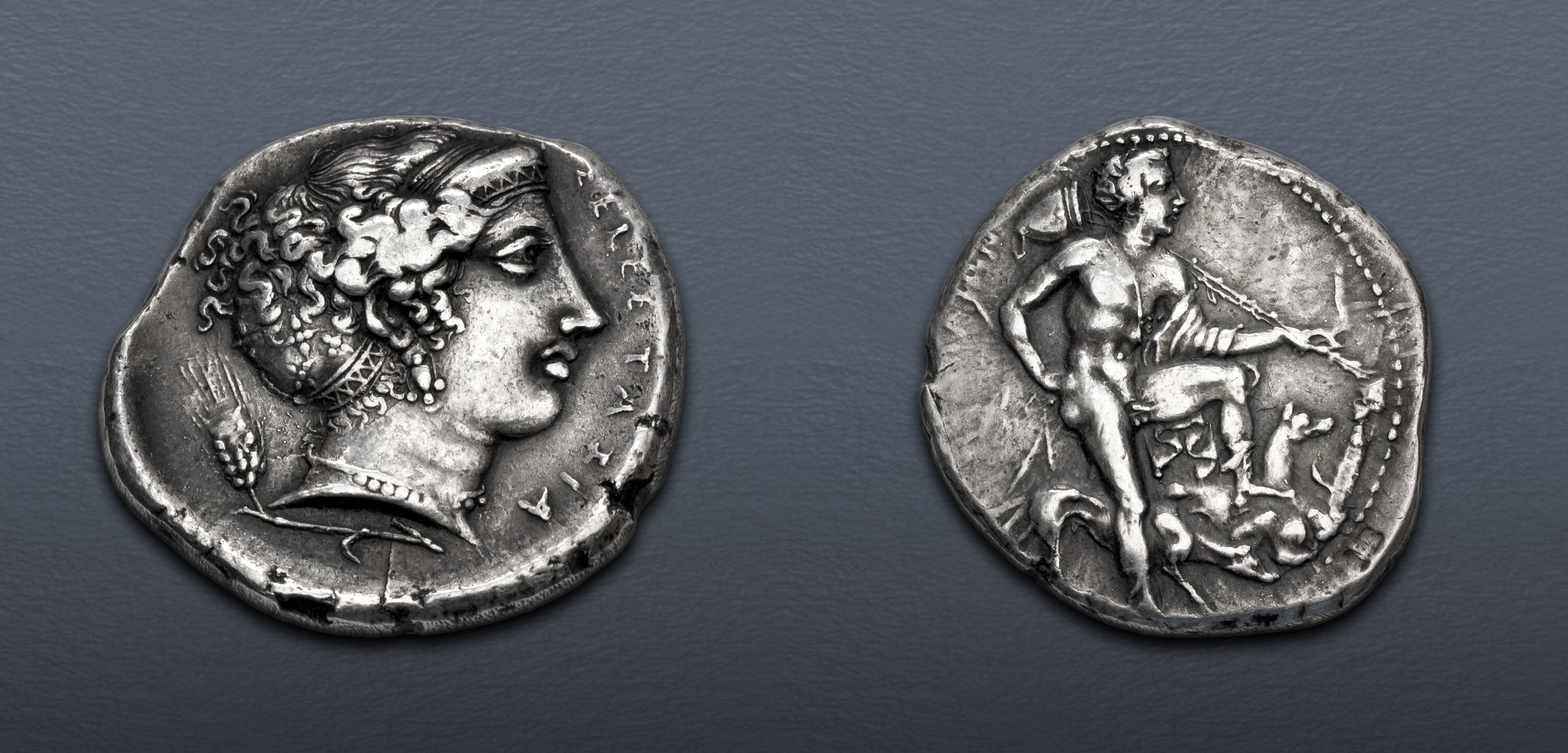 ELECTROTYPES, SICILY. Segesta. Circa 400 BC. Electrotype “AR ...