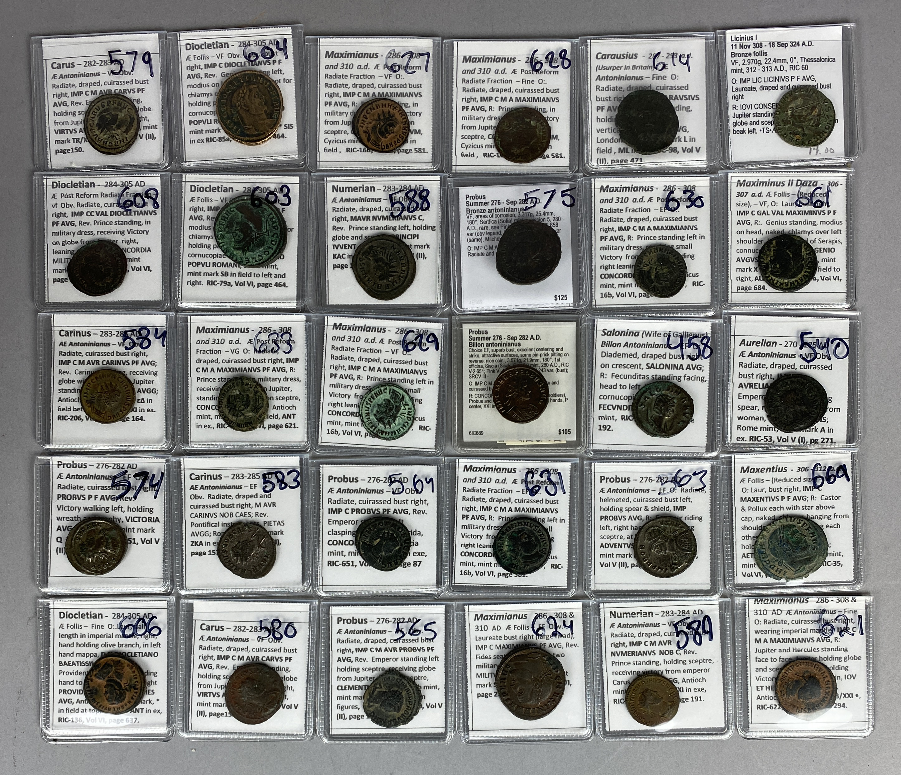ROMAN. Imperial. Lot of thirty (30) billon and bronze issues ...