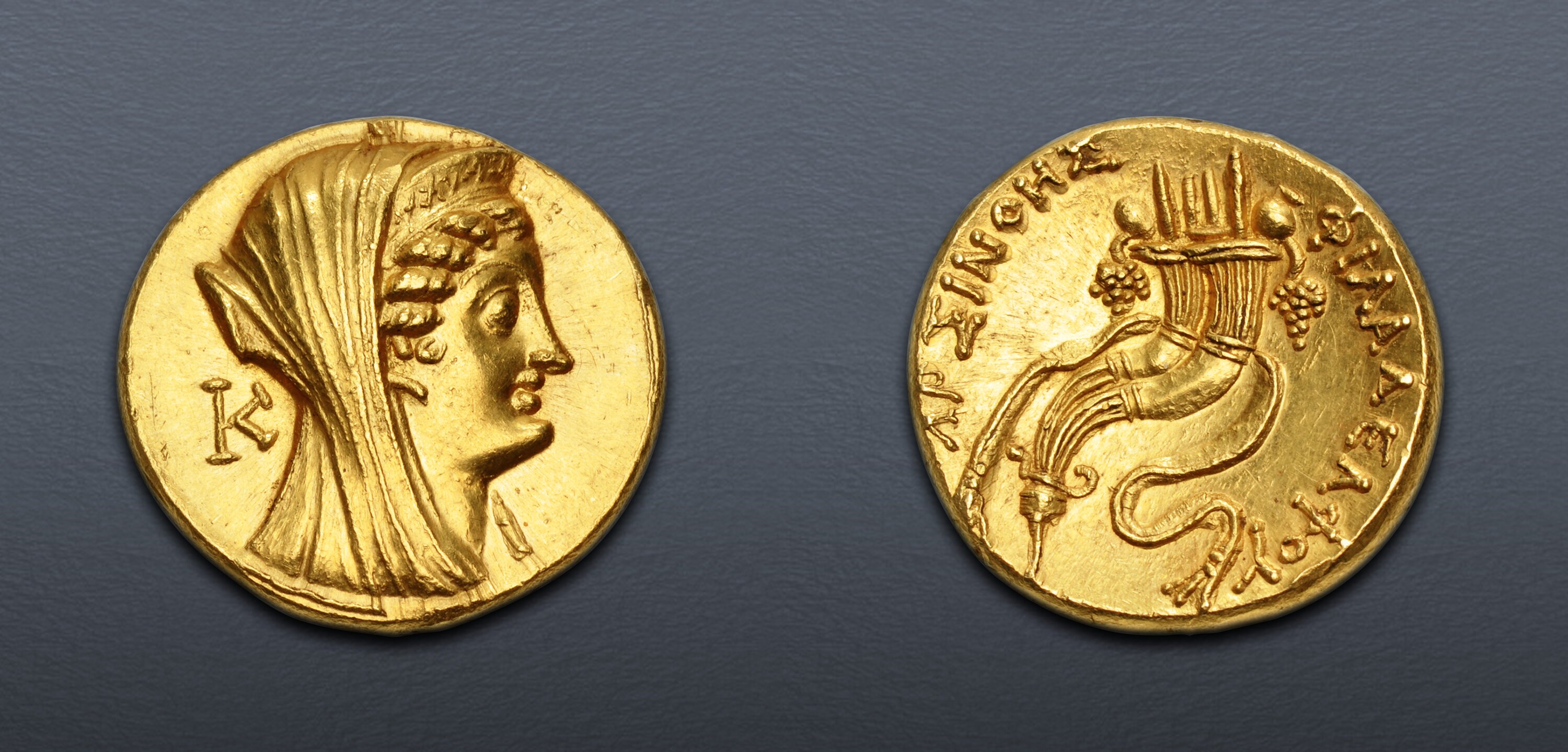 PTOLEMAIC KINGS of EGYPT. Kleopatra III & Ptolemy X Alexander I. 114/3 ...