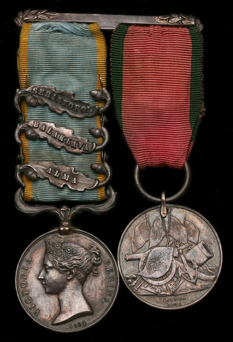 The notable Crimean War pair awarded to Colonel W. B. Ainslie, C.B ...