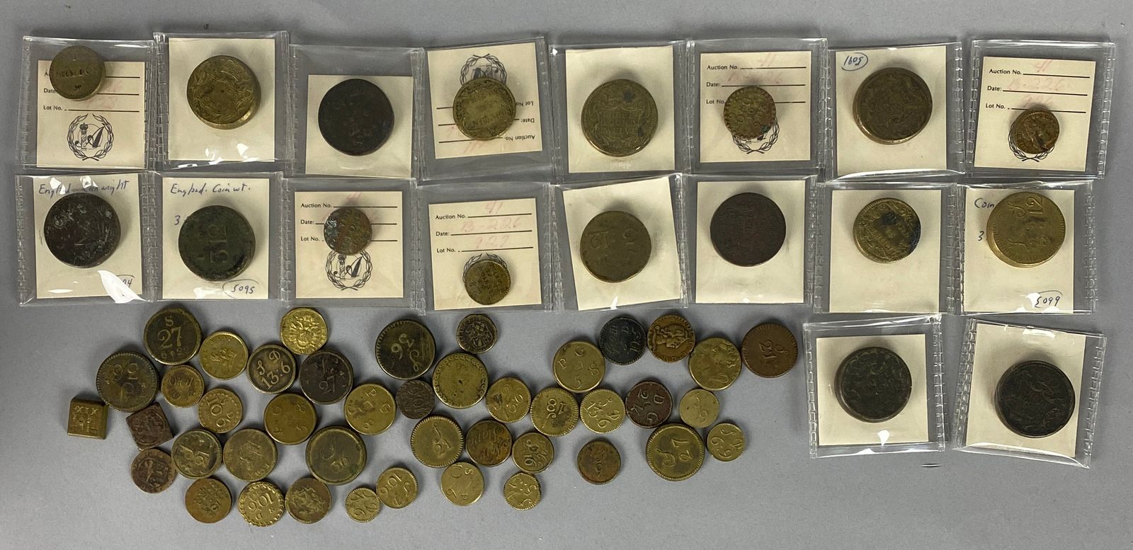 BRITISH. Miscellaneous. Lot of sixty (60) coin weights. | Classical ...