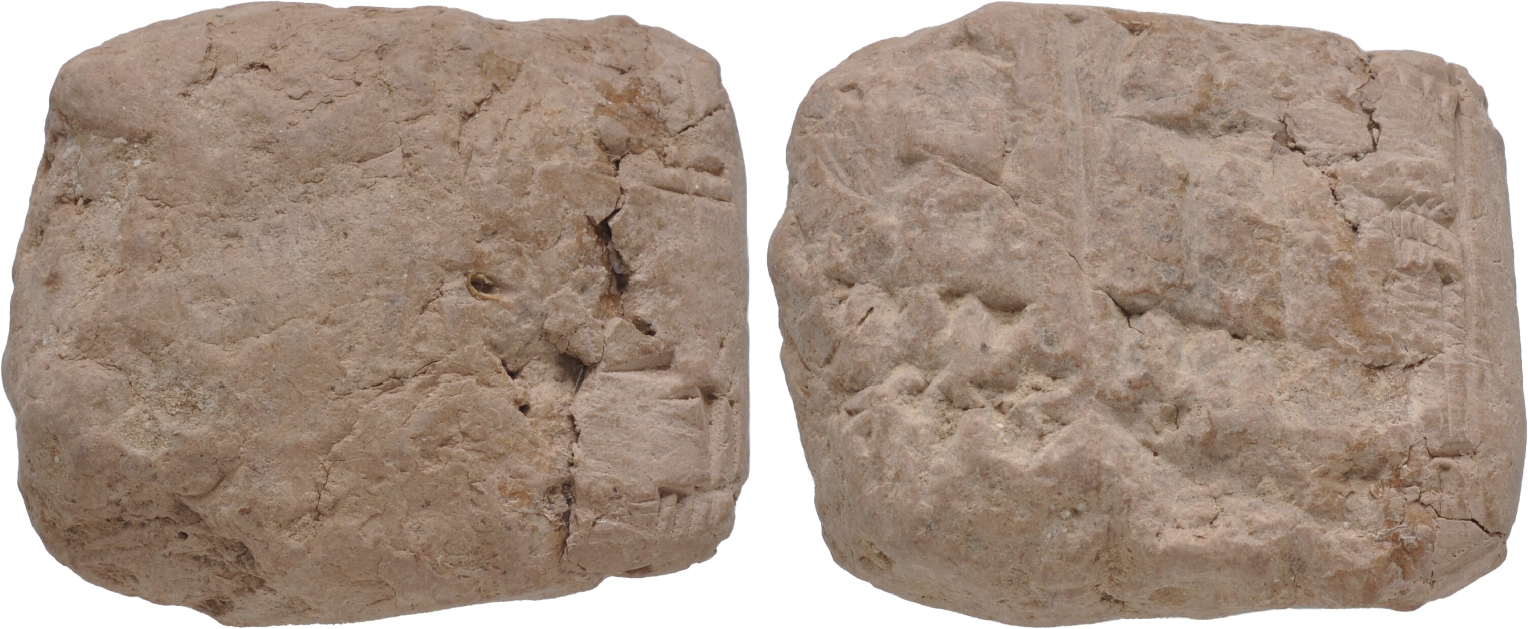 Terracotta cuneiform tablet. Mesopotamia. Neo-Sumeria. 2200-2100 BCE ...