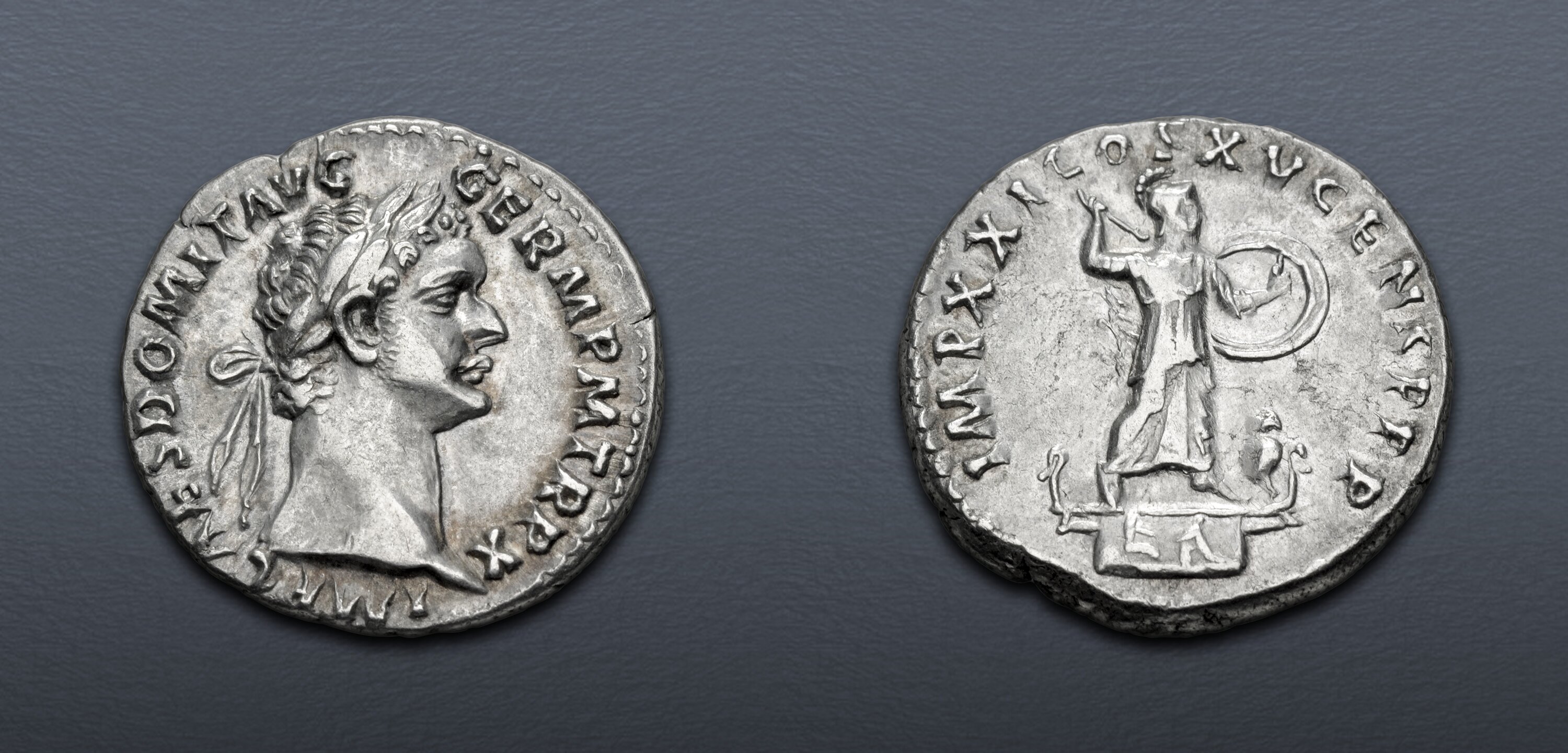Domitian. AD 81-96. AR Denarius (18mm, 3.52 g, 6h). Rome mint. Struck ...