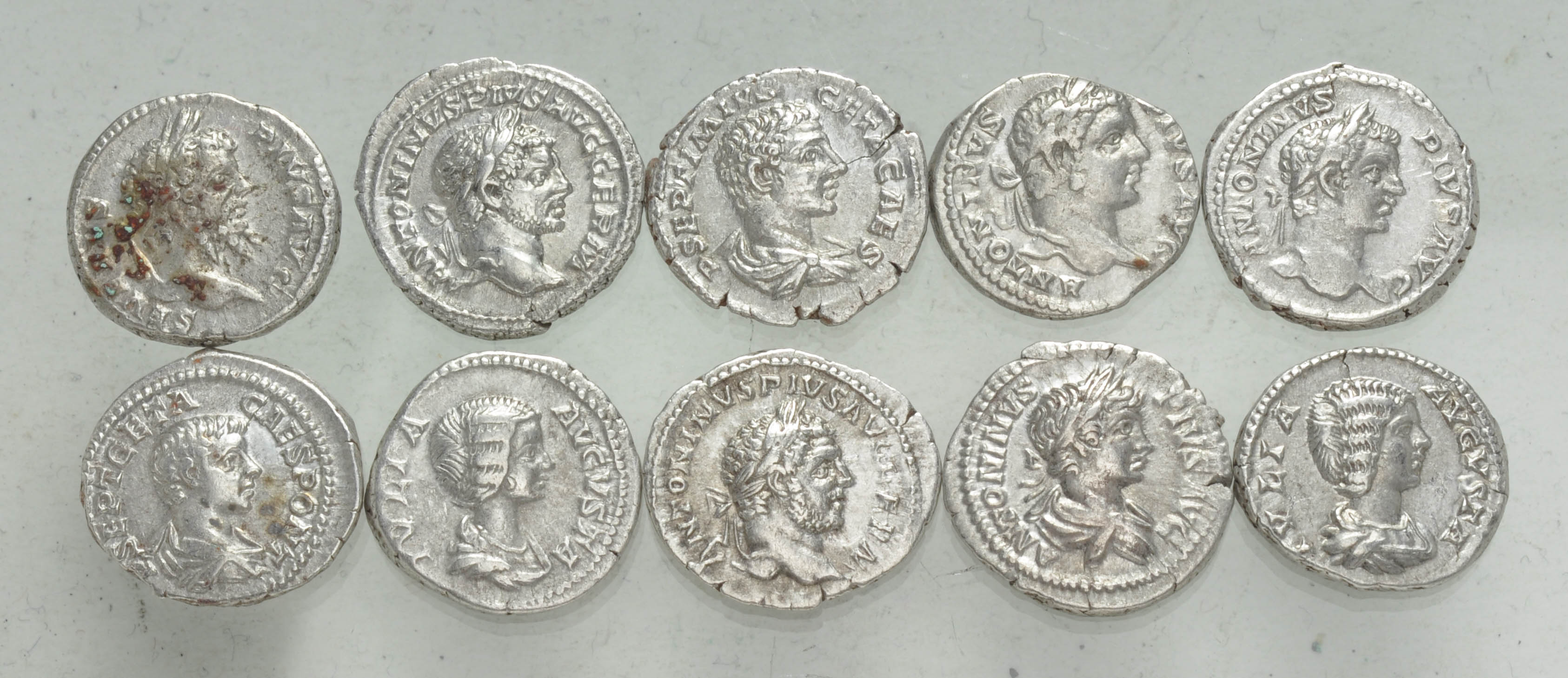 ROMAN. Imperial. Lot of ten (10) AR Denarii. | Classical Numismatic Group